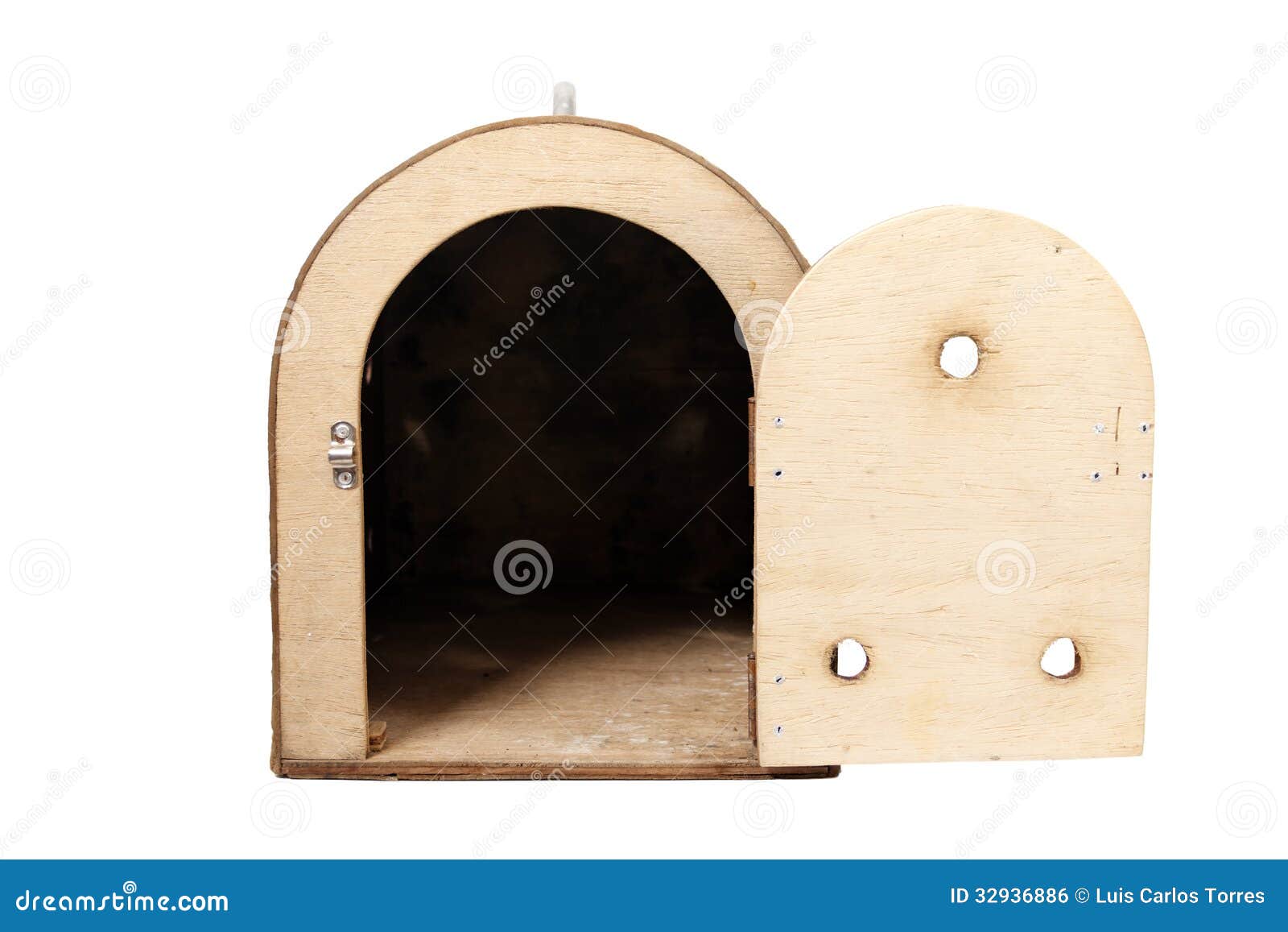 Opened pet cage front view stock photo. Image of hand - 32936886