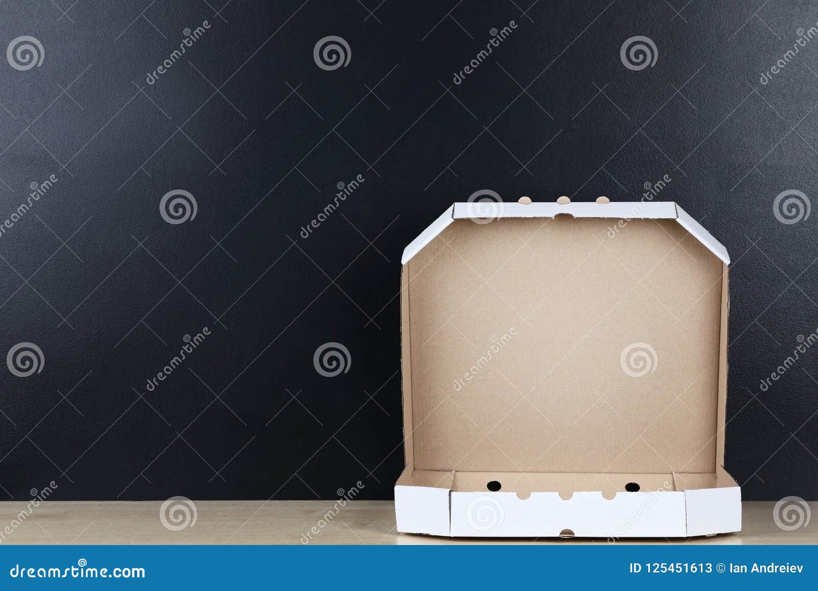 Opened pizza box stock image. Image of pack, open, closeup - 125451613