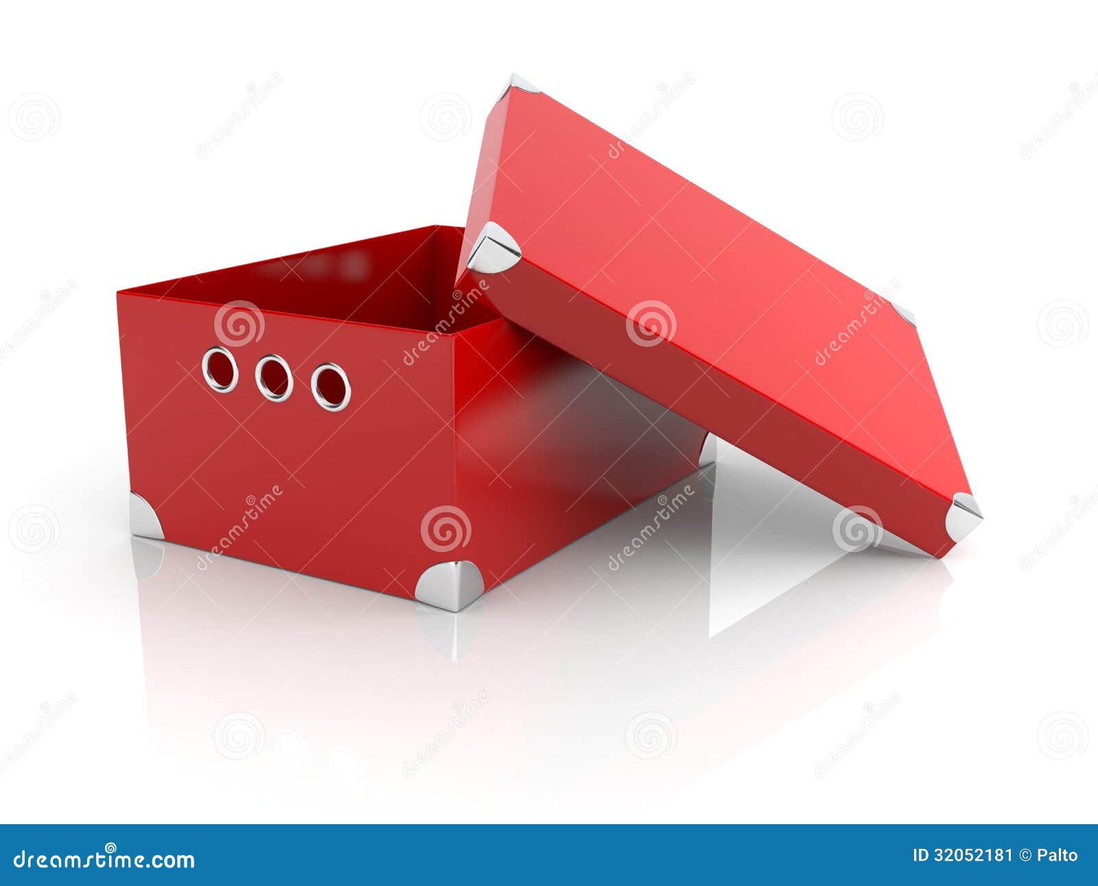 Opened red box stock illustration. Illustration of delivery - 32052181