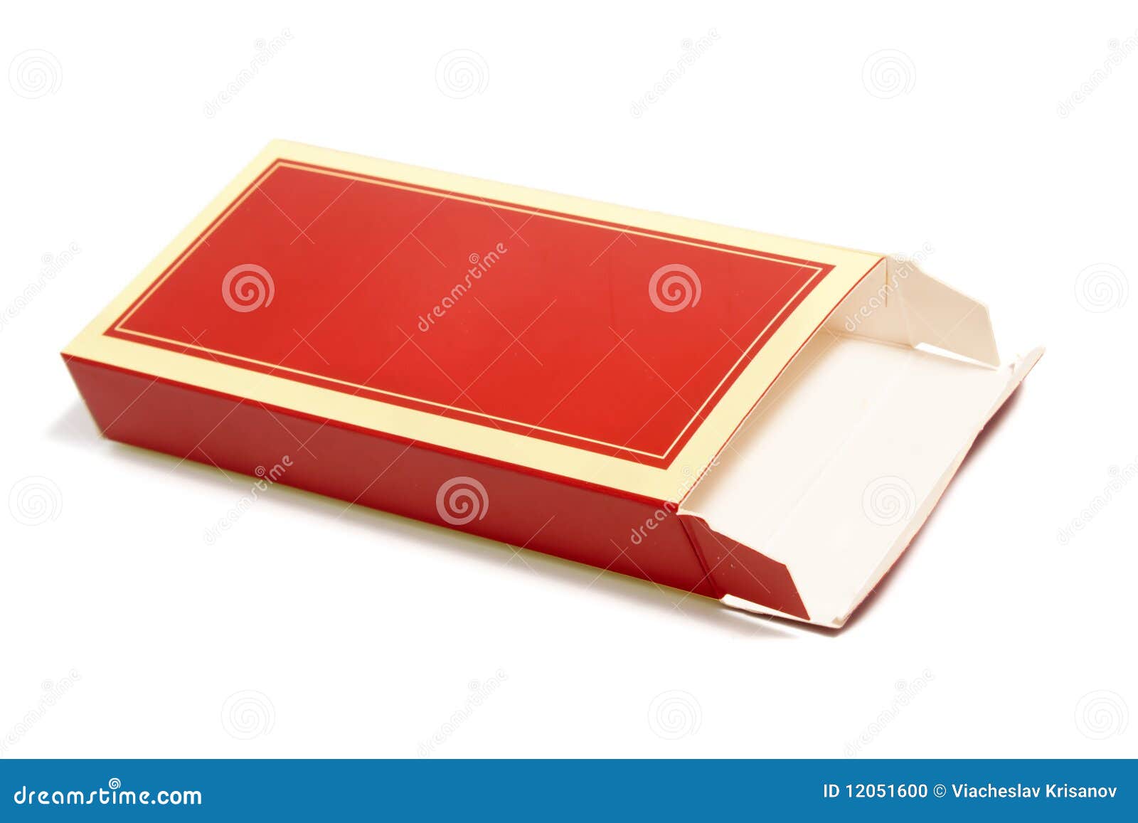 Opened red cardboard box stock photo. Image of gift, packing - 12051600