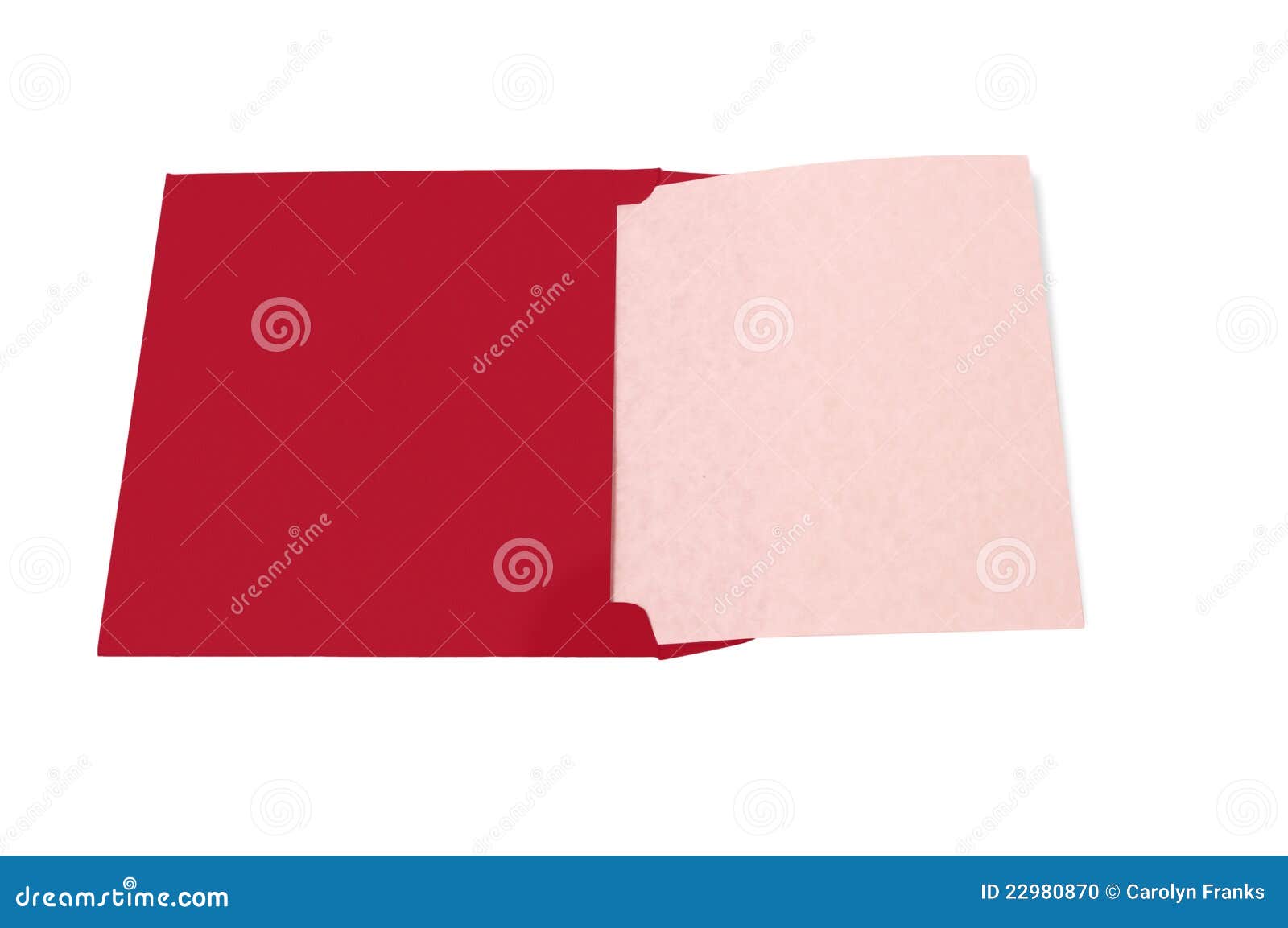Opened Red Envelope with Blank Paper Stock Photo - Image of space ...