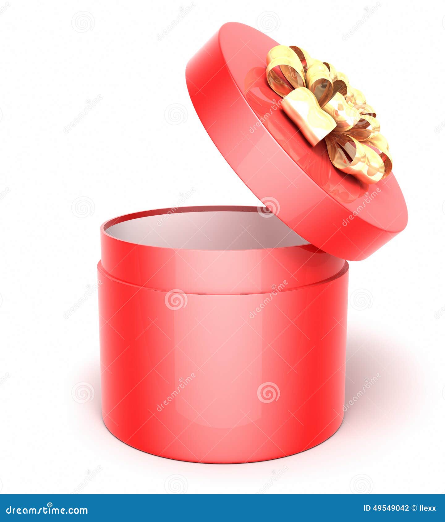 Opened red gift box stock illustration. Illustration of open - 49549042