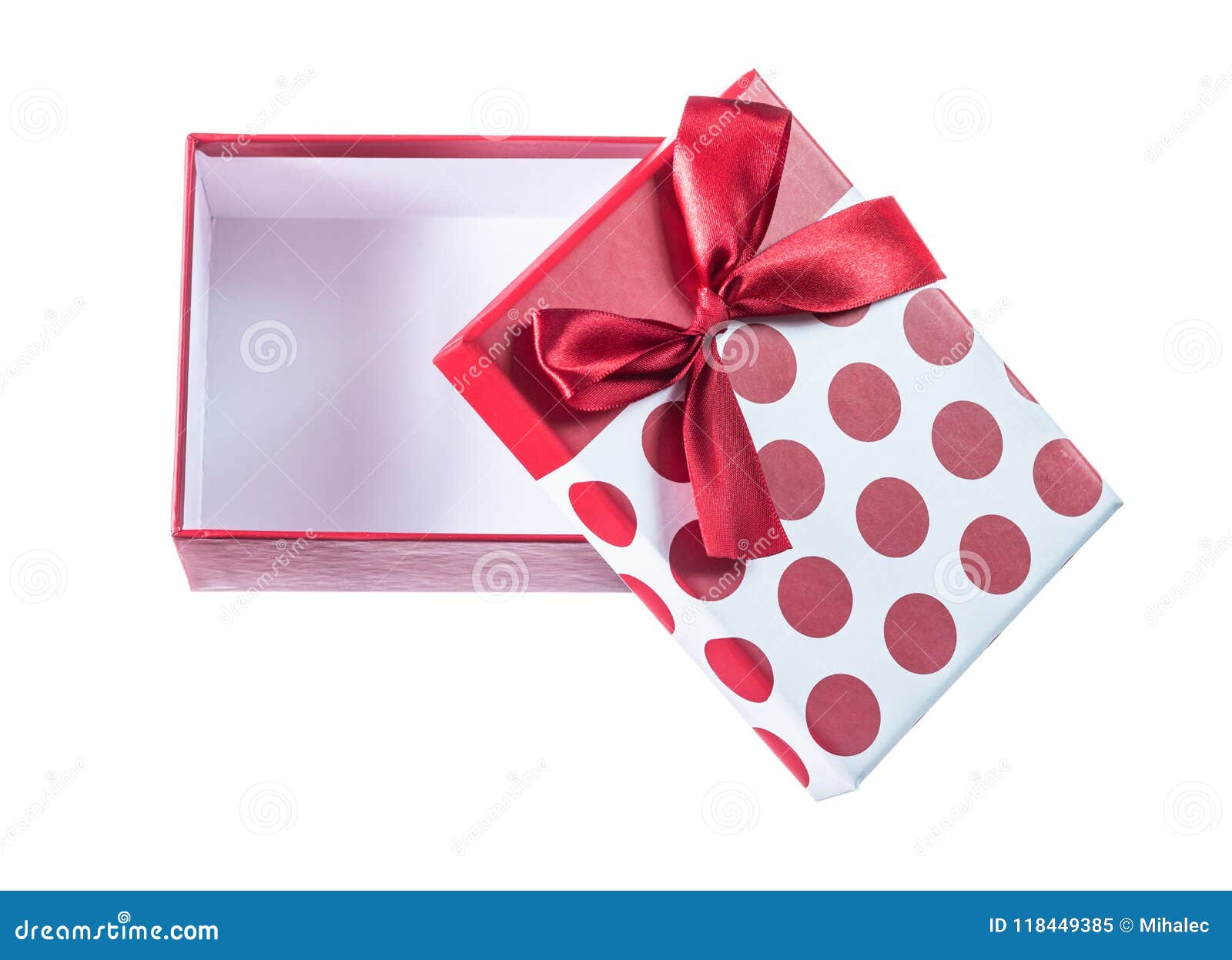 Opened Red Handmade Box Isolated on White Stock Image - Image of ...