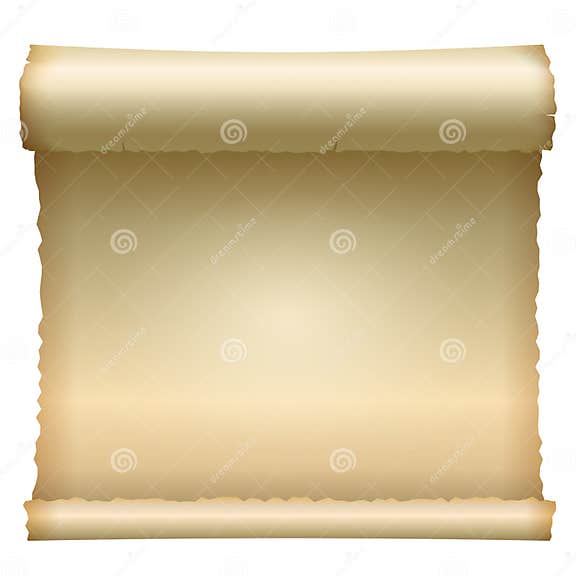 Opened scroll stock illustration. Illustration of post - 23560616