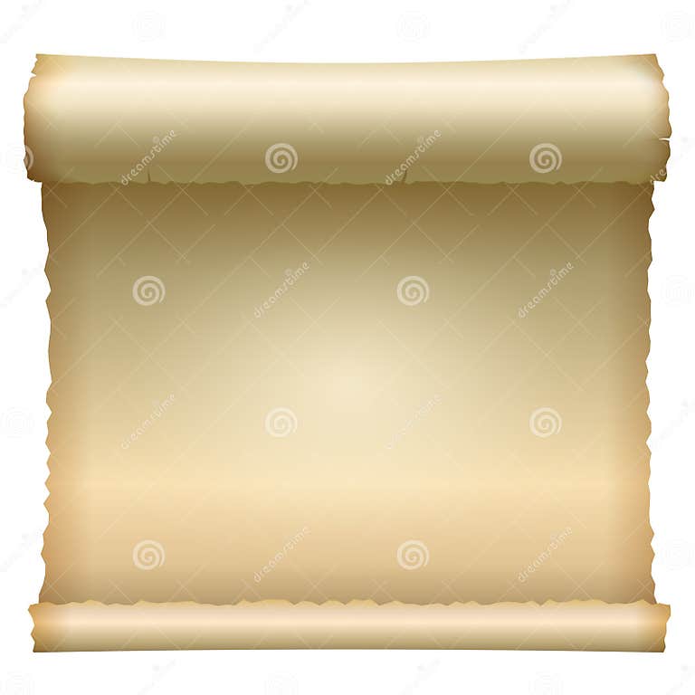 Opened scroll stock illustration. Illustration of post - 23560616