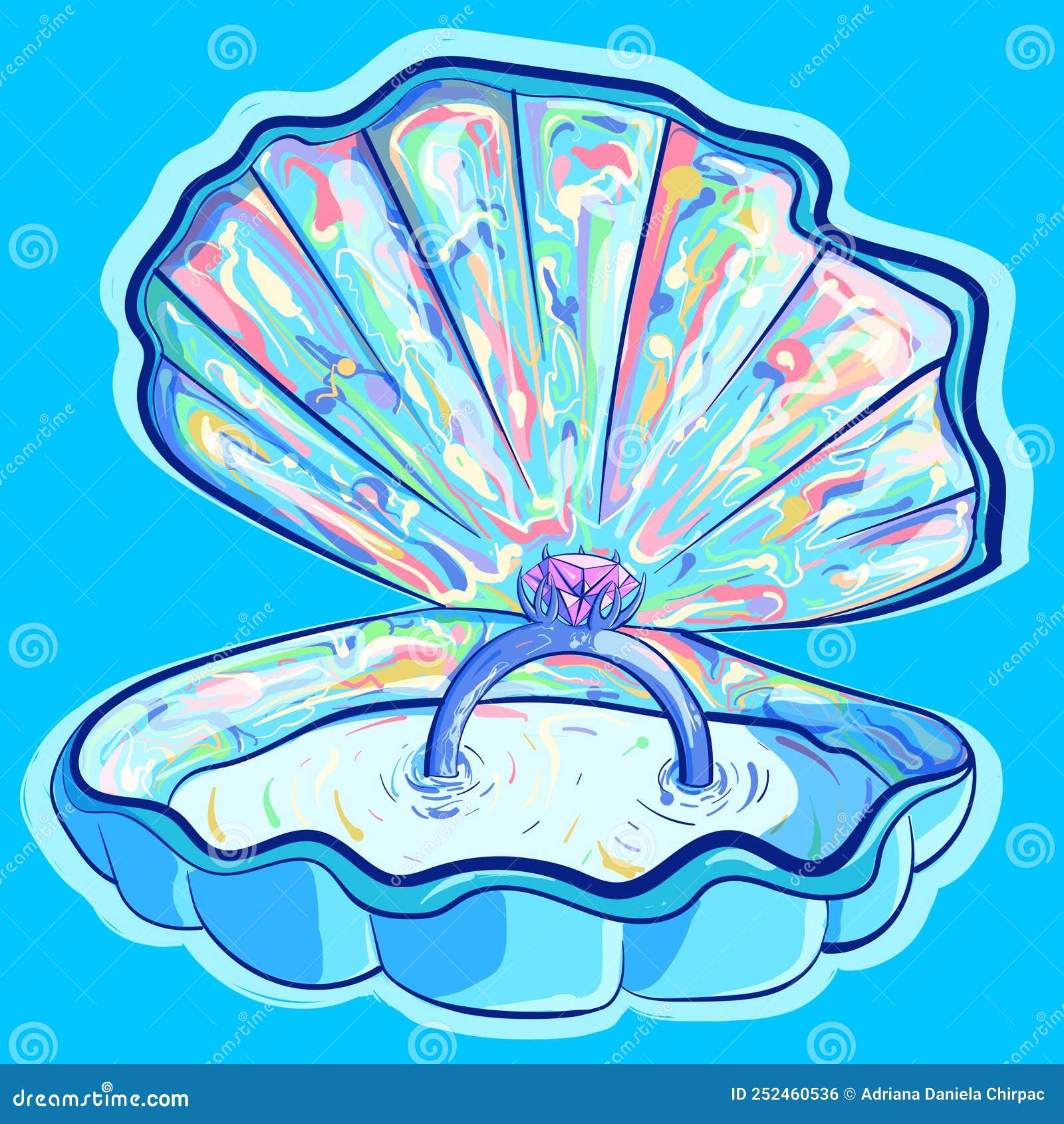 Wedding Ring Shell Beach Stock Illustrations – 4 Wedding Ring Shell ...