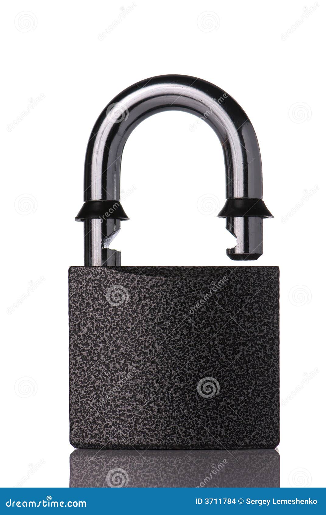 Opened secure padlock stock photo. Image of accessibility - 3711784