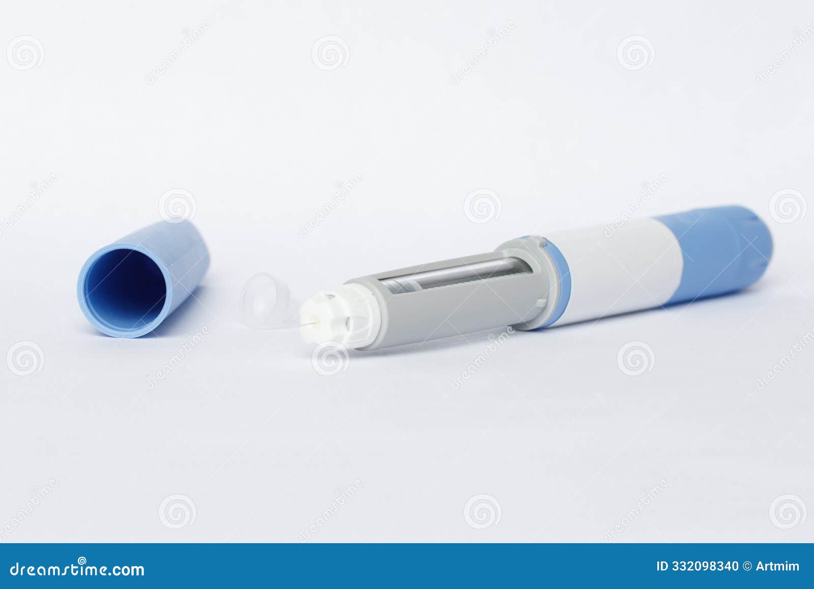 Opened Self Injection Pen Macro. Insulin or Semaglutide Stock Photo ...