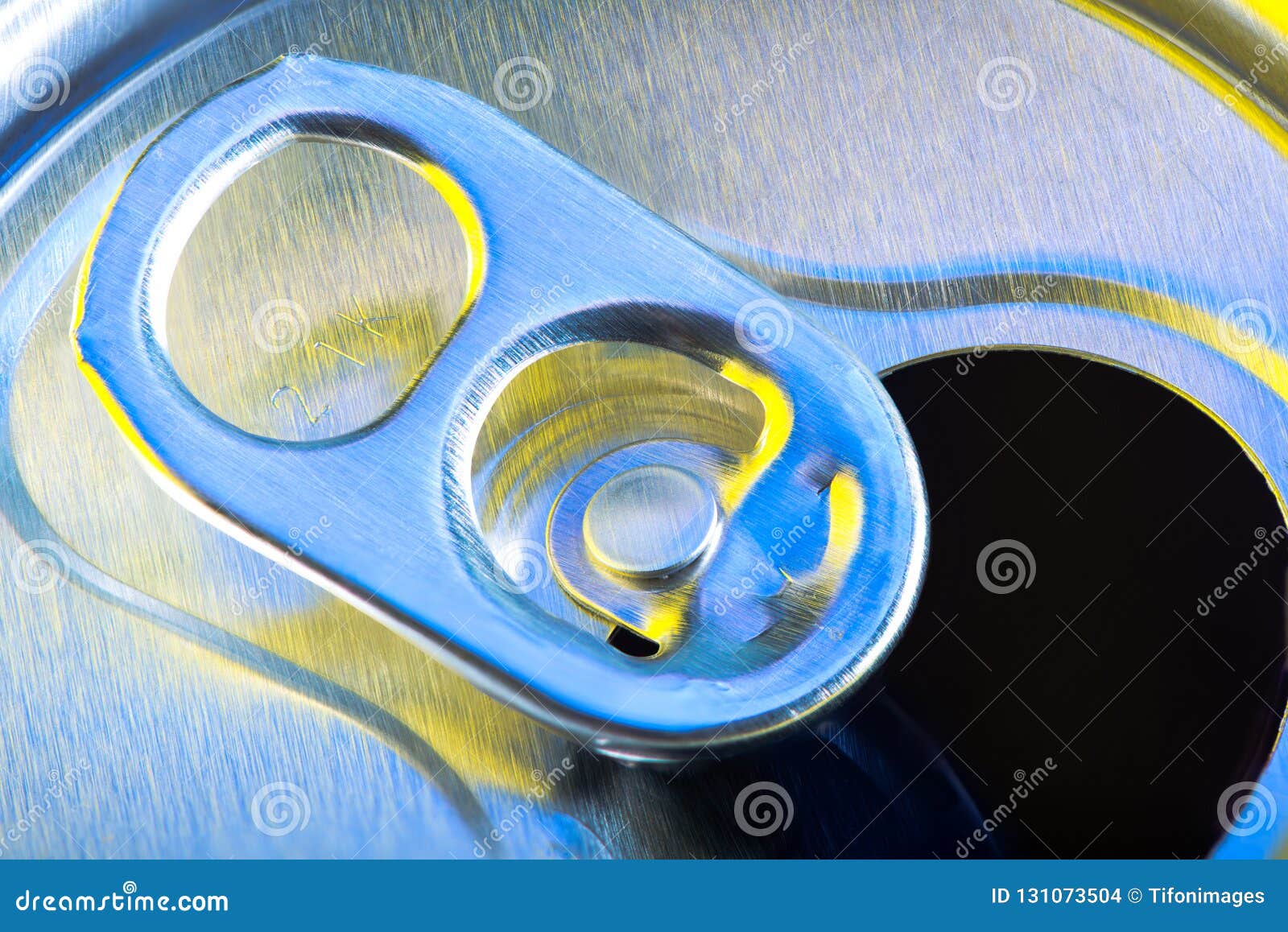 An opened soda can stock photo. Image of detail, macro - 131073504