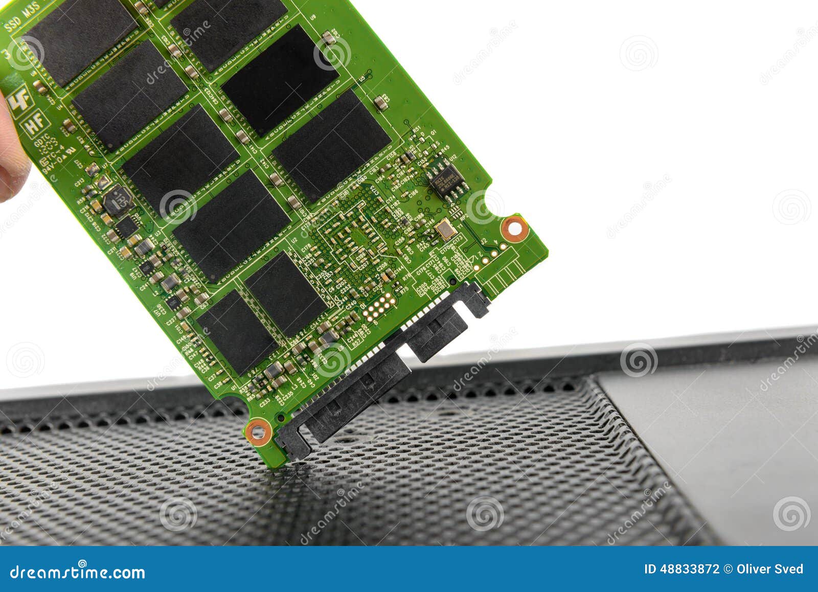 Opened Solid State Drive Closeup Stock Photo - Image of circuit ...
