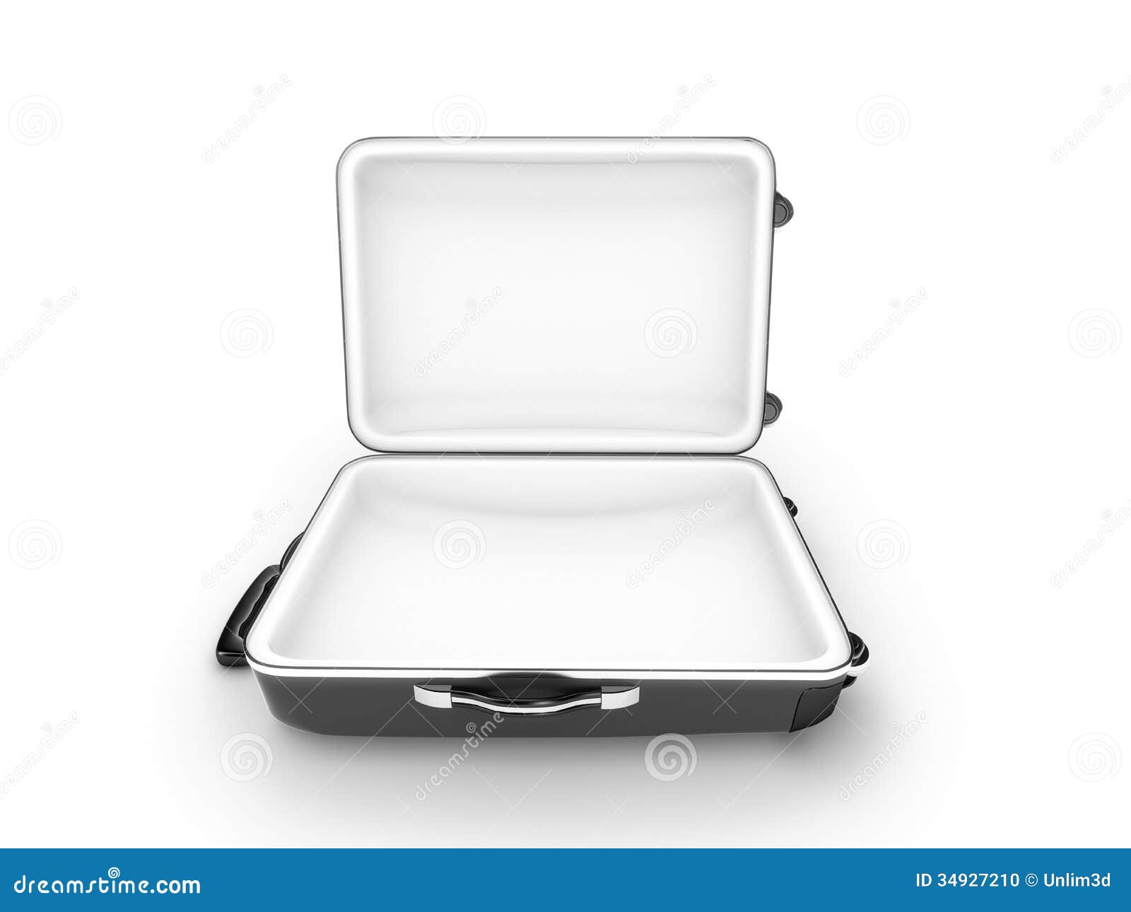 Open Metal Briefcase