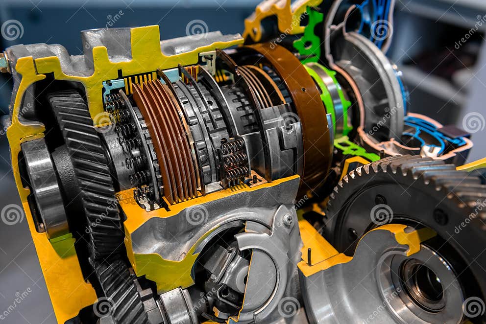 Opened Switch Gear of a Car Stock Photo - Image of metal, industrial ...