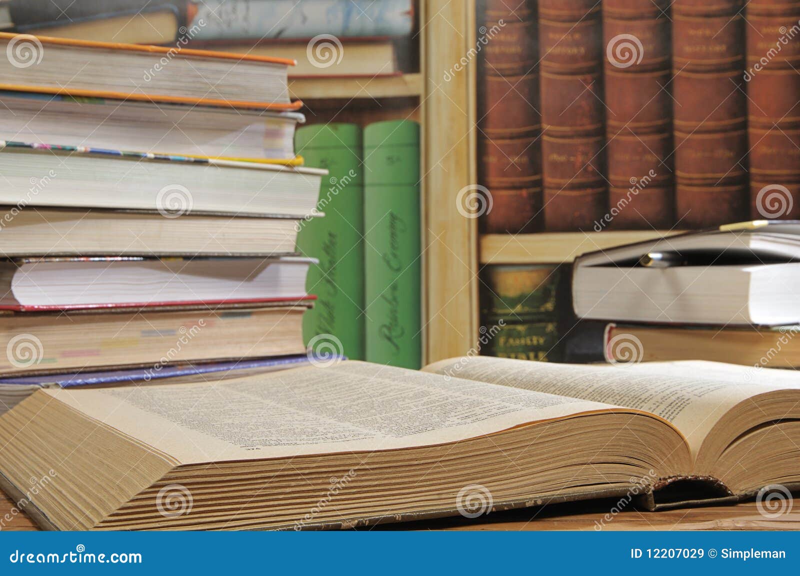 Opened textbook stock image. Image of books, science - 12207029