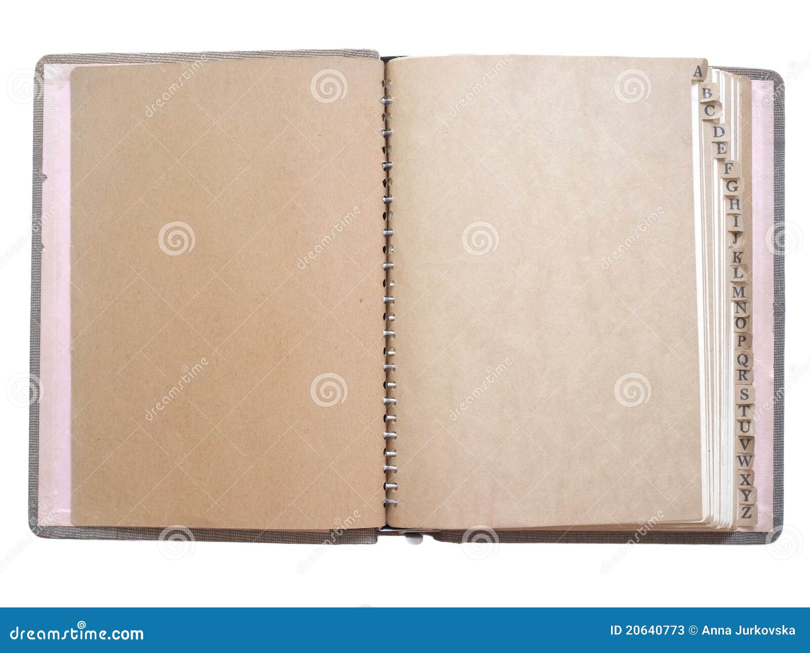 Opened vintage notebook stock image. Image of texture - 20640773