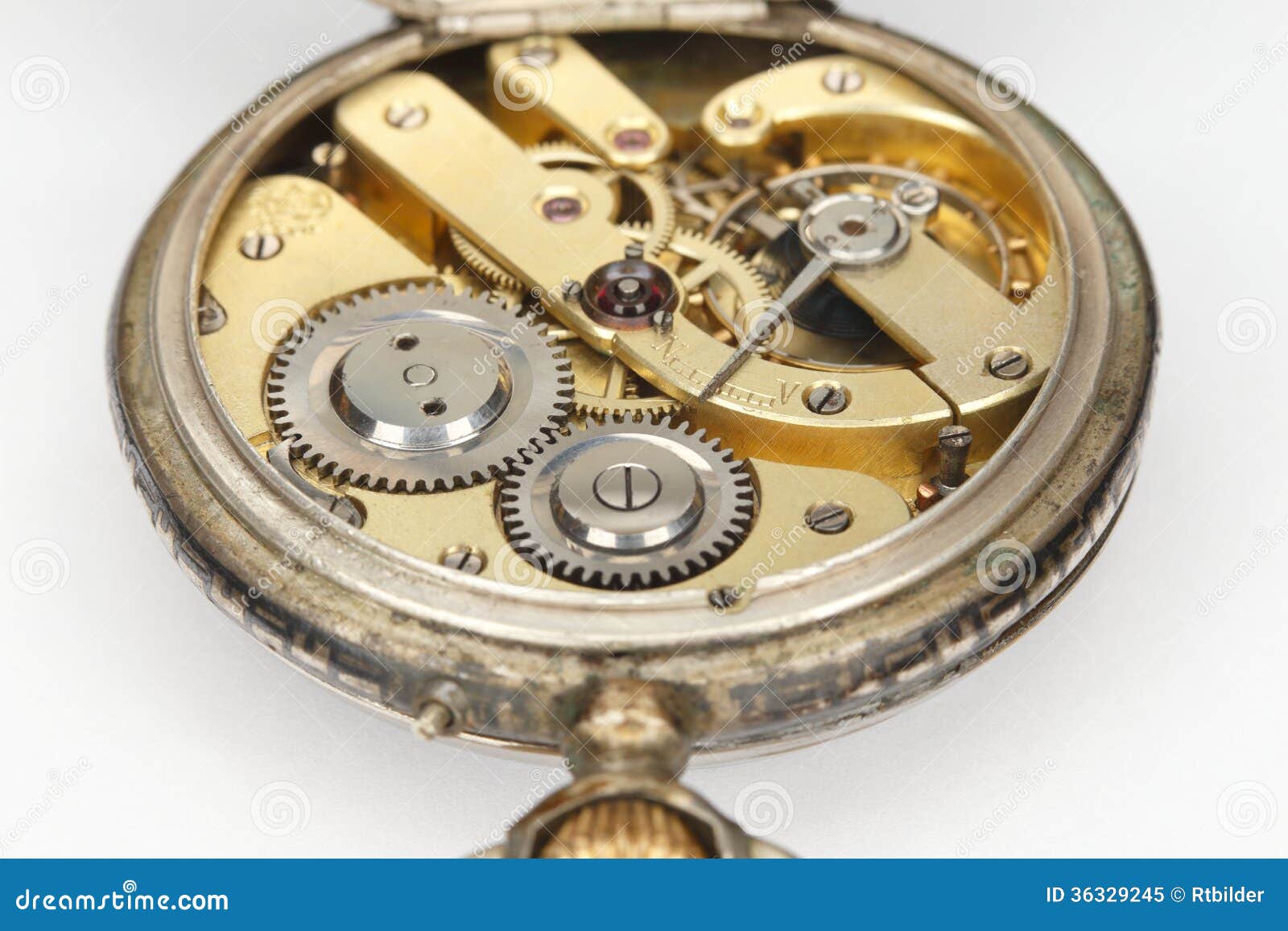 Opened watch stock image. Image of clock, machinery, metal - 36329245