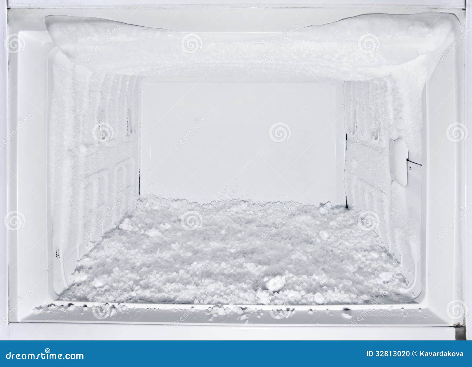Opened White Freezer Refrigerator Stock Photo - Image of freezer, cold ...