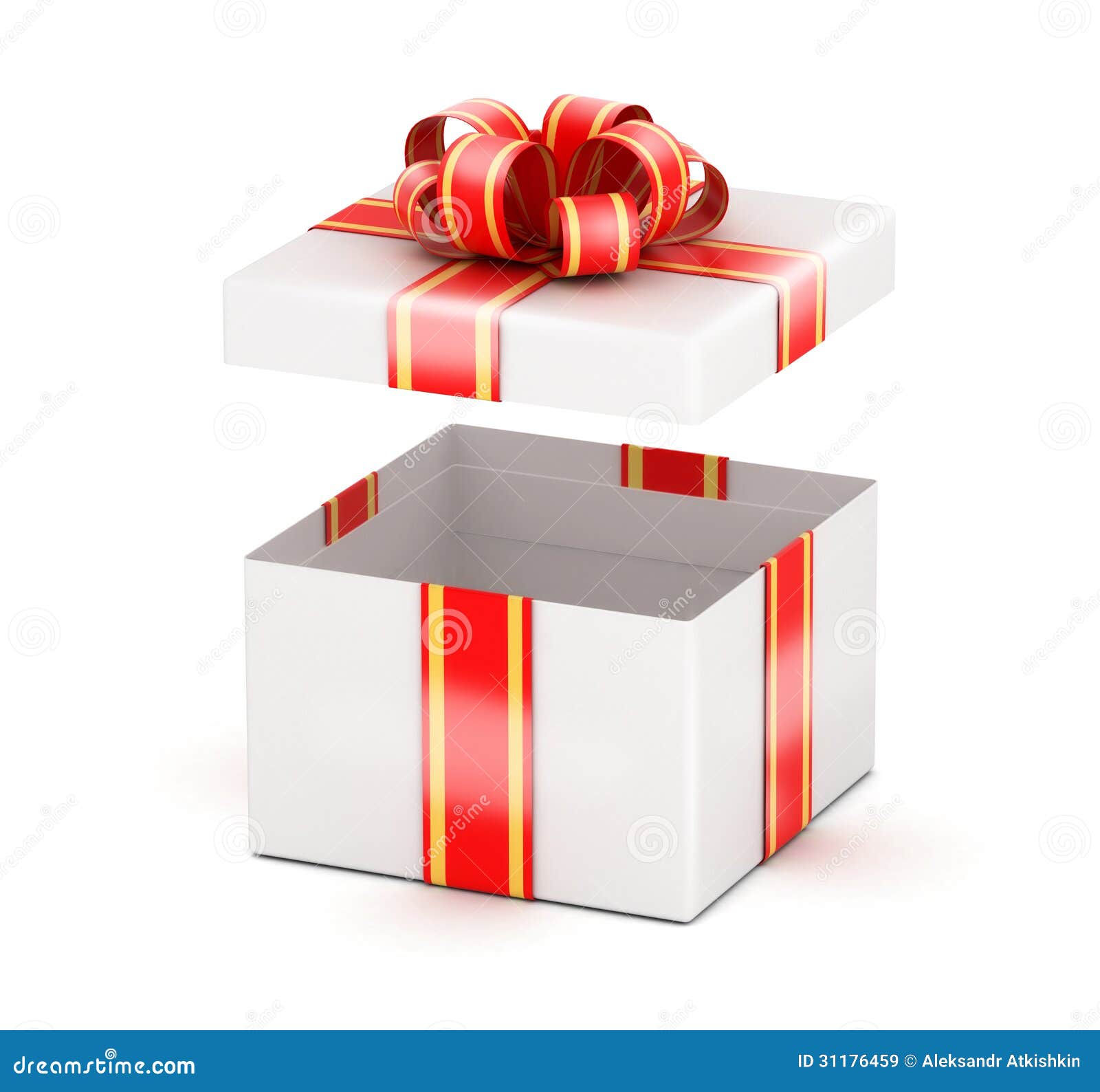Open White Gift Box