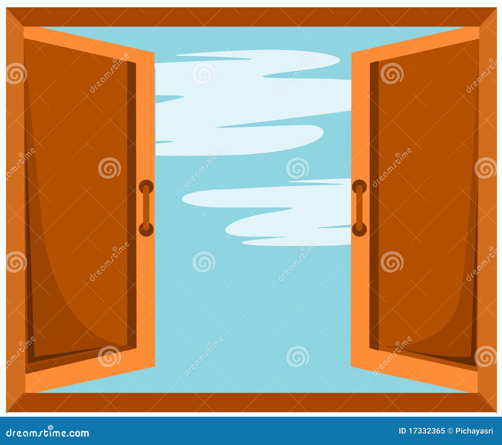 Opened window stock vector. Illustration of architecture - 17332365