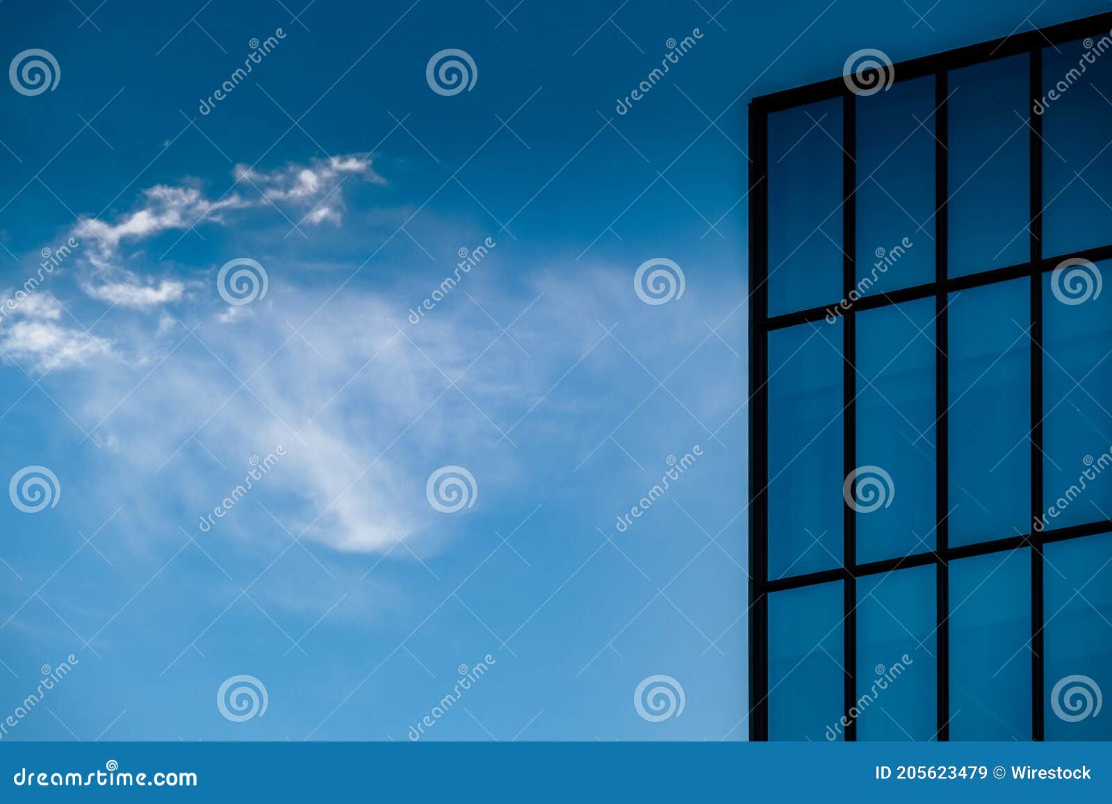 Opened Window on Blue Sky Background Stock Image - Image of wallpaper ...