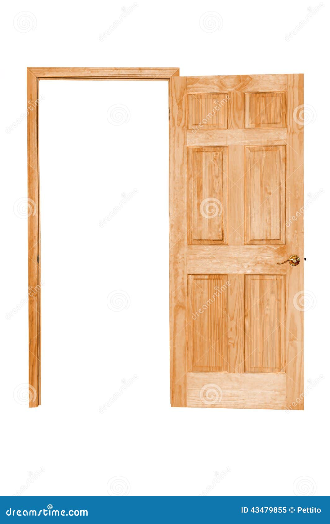 Opened wooden door stock image. Image of wood, opened - 43479855