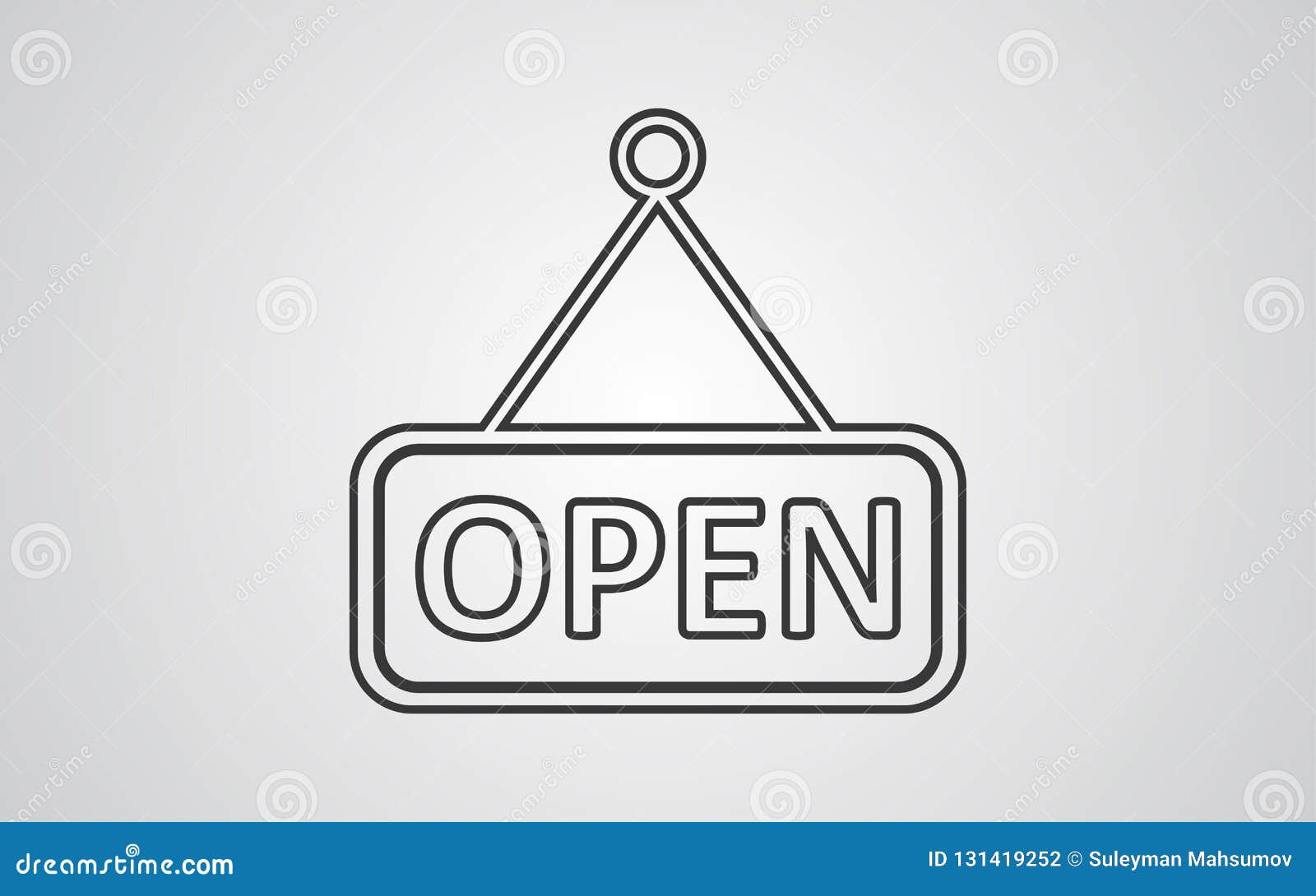 Open Vector Icon Sign Symbol Stock Vector - Illustration of element ...