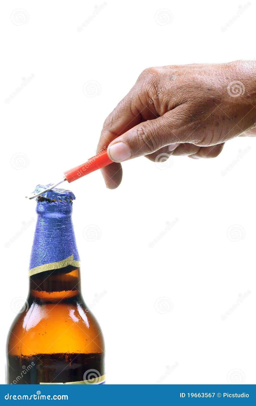 Opening beer bottle stock image. Image of bottle, body - 19663567