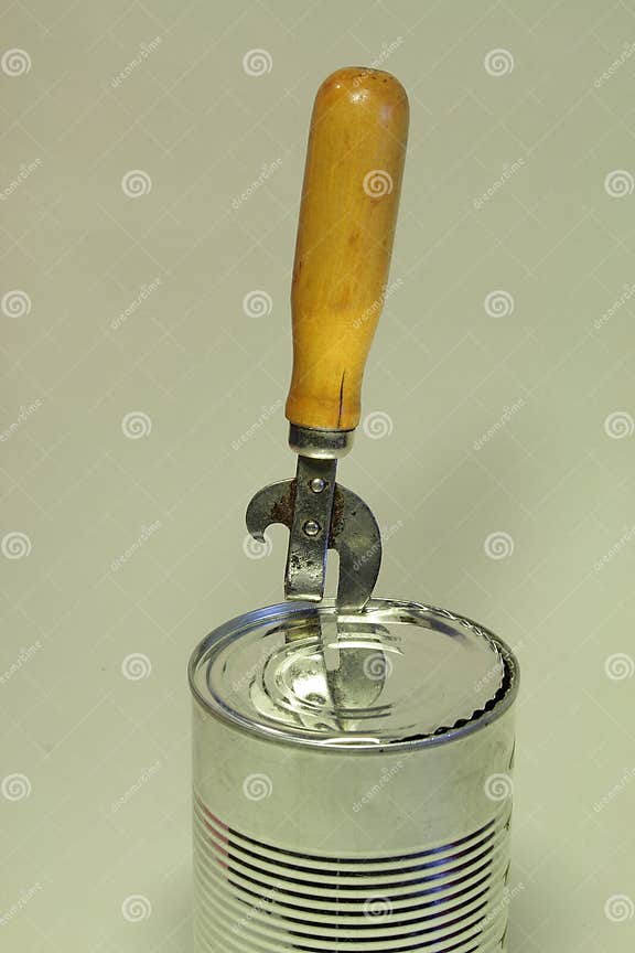 Opening can stock image. Image of cook, open, close, preserve - 2351743