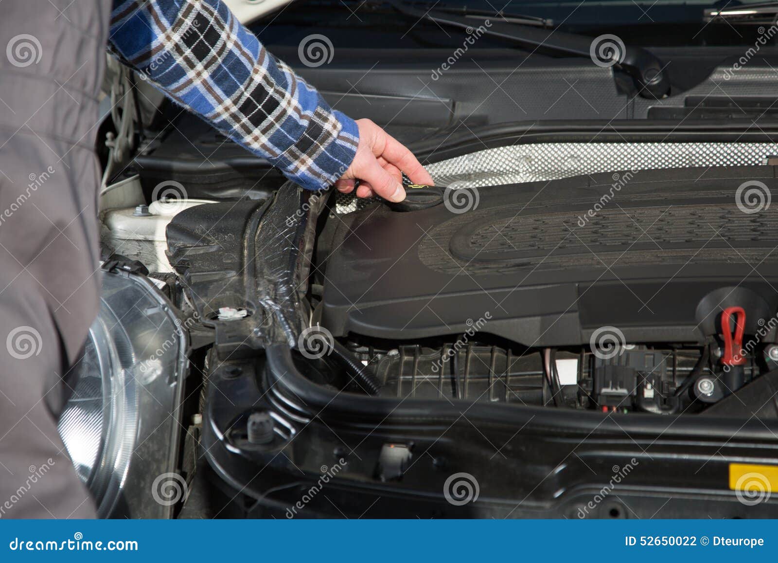 Opening a car oil cap stock photo. Image of routine, vehicle - 52650022
