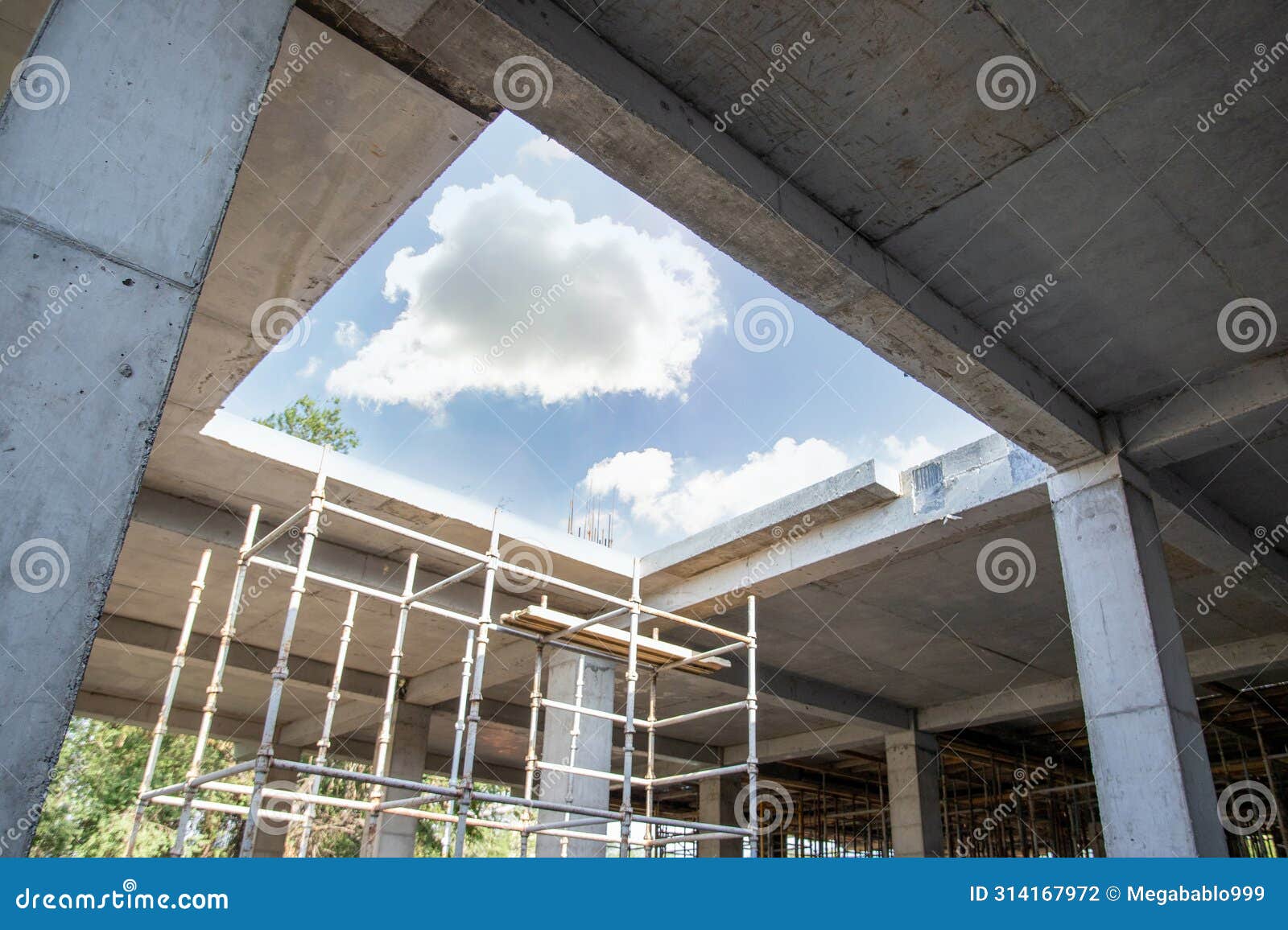 Opening in the Ceiling of the Upper Floor for the Construction of a ...