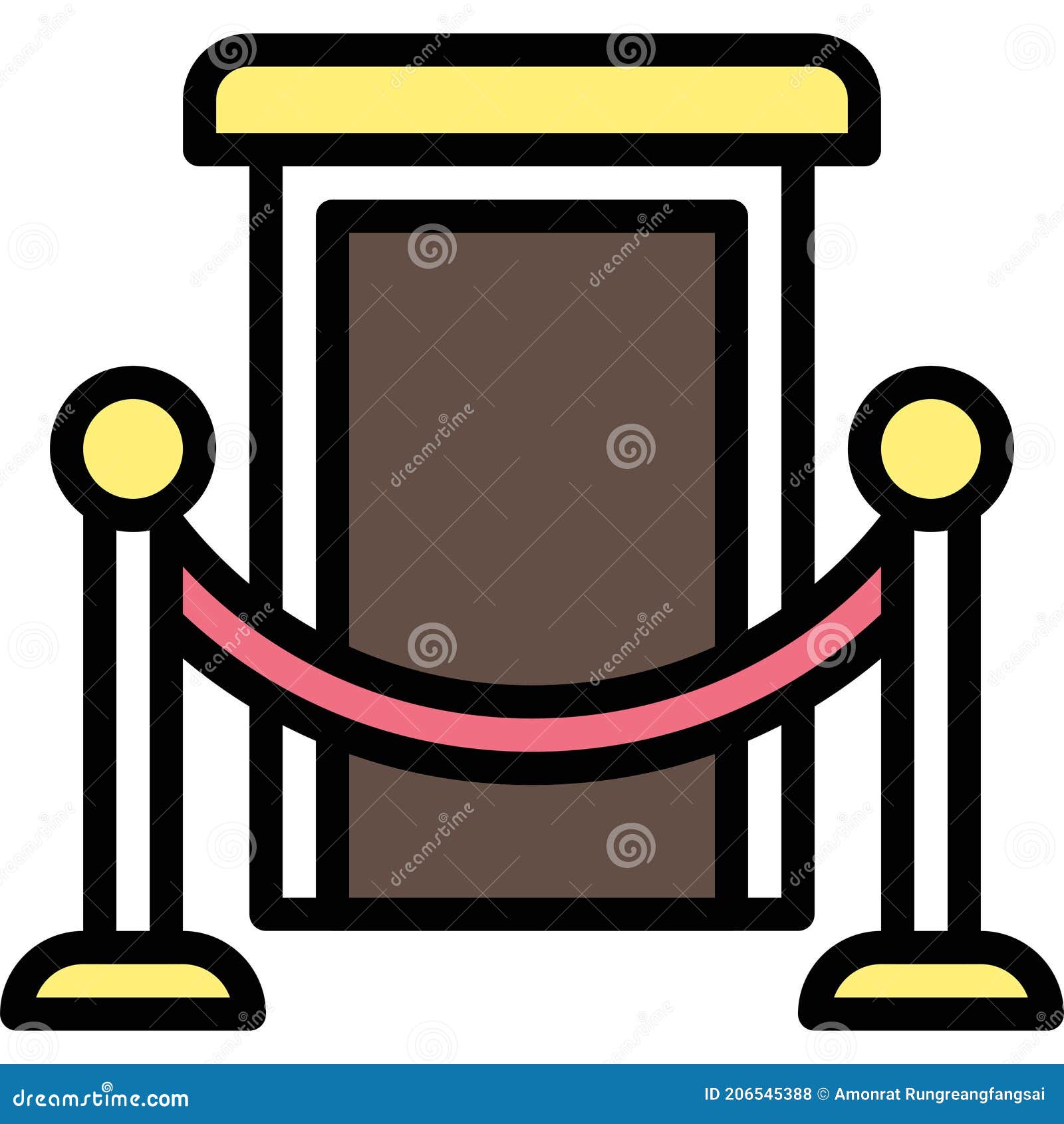 Opening Ceremony Icon, Birthday Party Related Vector Illustration Stock ...