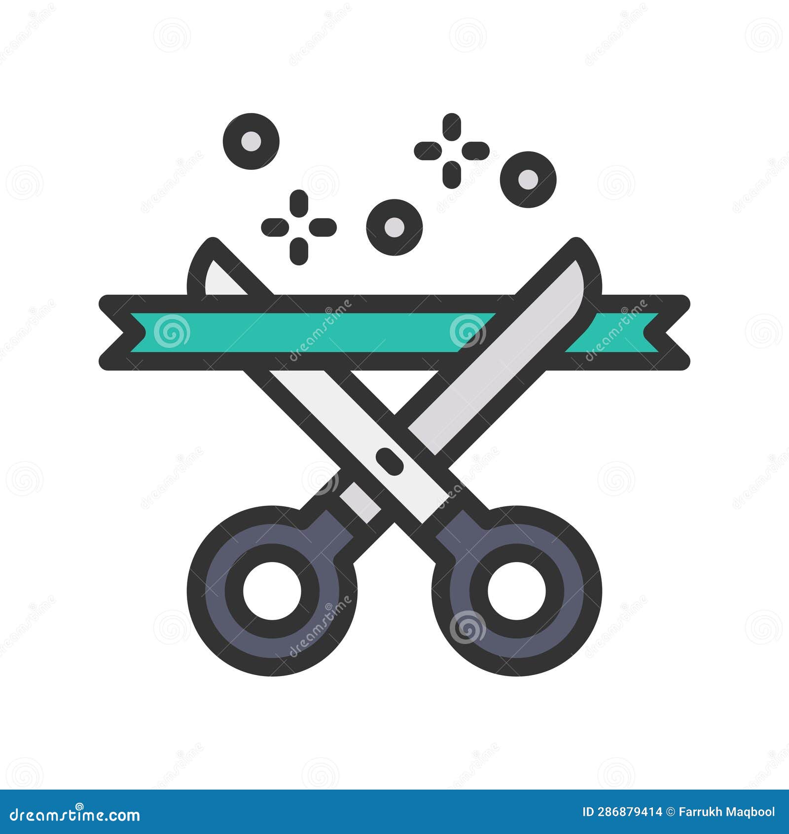 Opening Ceremony Icon Image. Stock Vector - Illustration of promotion ...