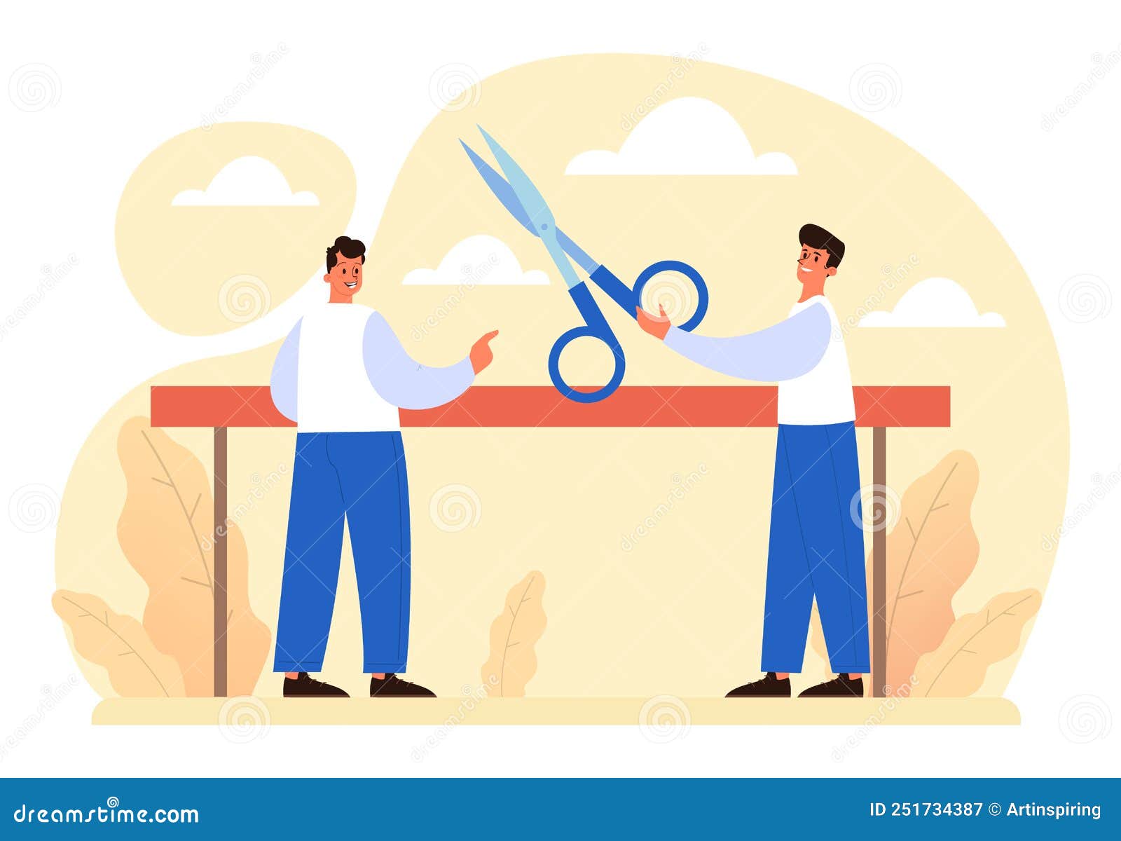 Opening Concept. Character Open Something New Stock Vector ...