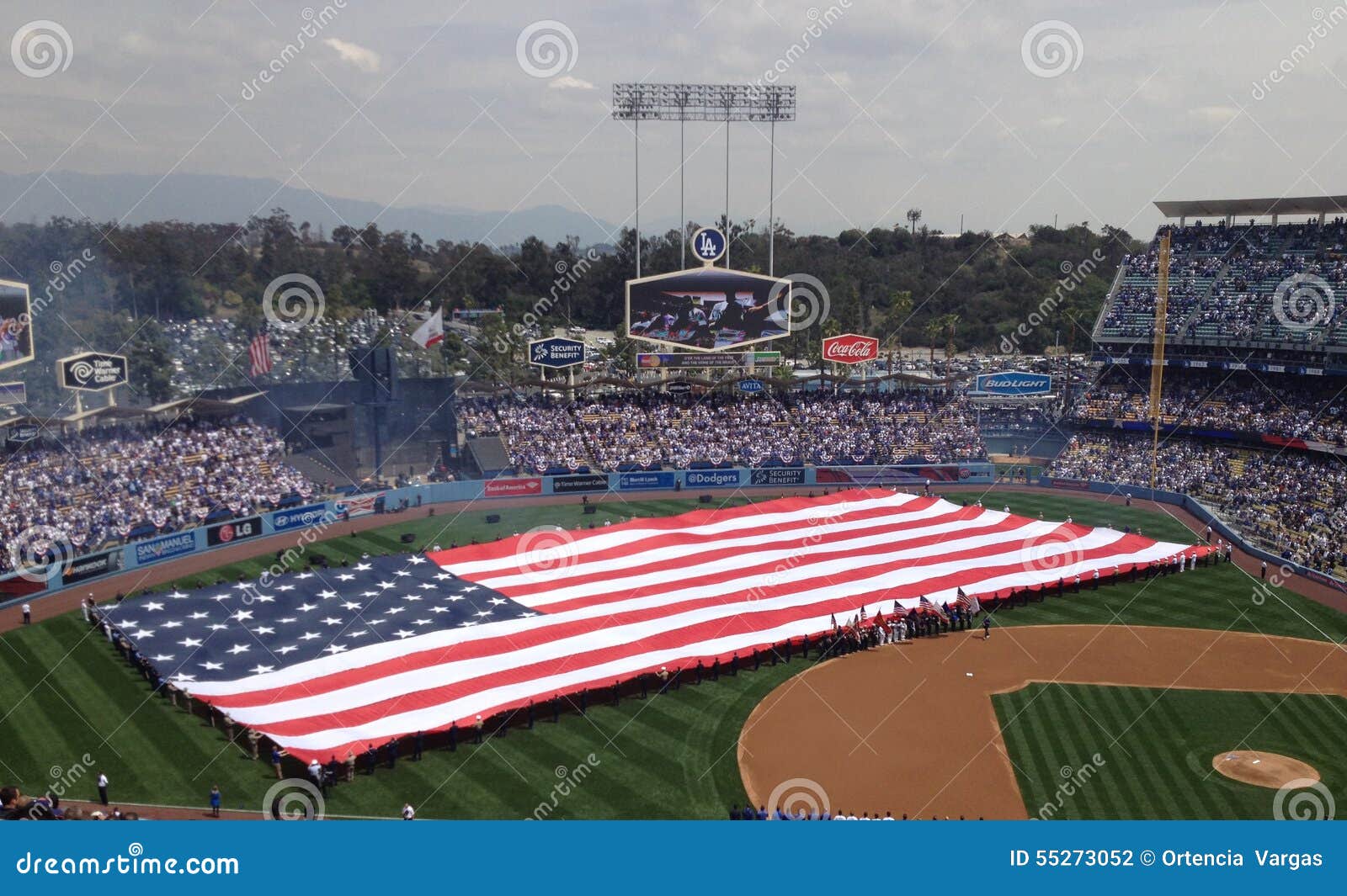 OPENING DAY DODGER STADIUM 2014 Editorial Photography - Image of dodger ...