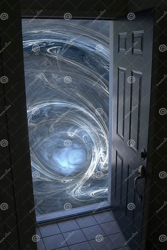 Opening door to the vortex stock image. Image of concept - 3098169