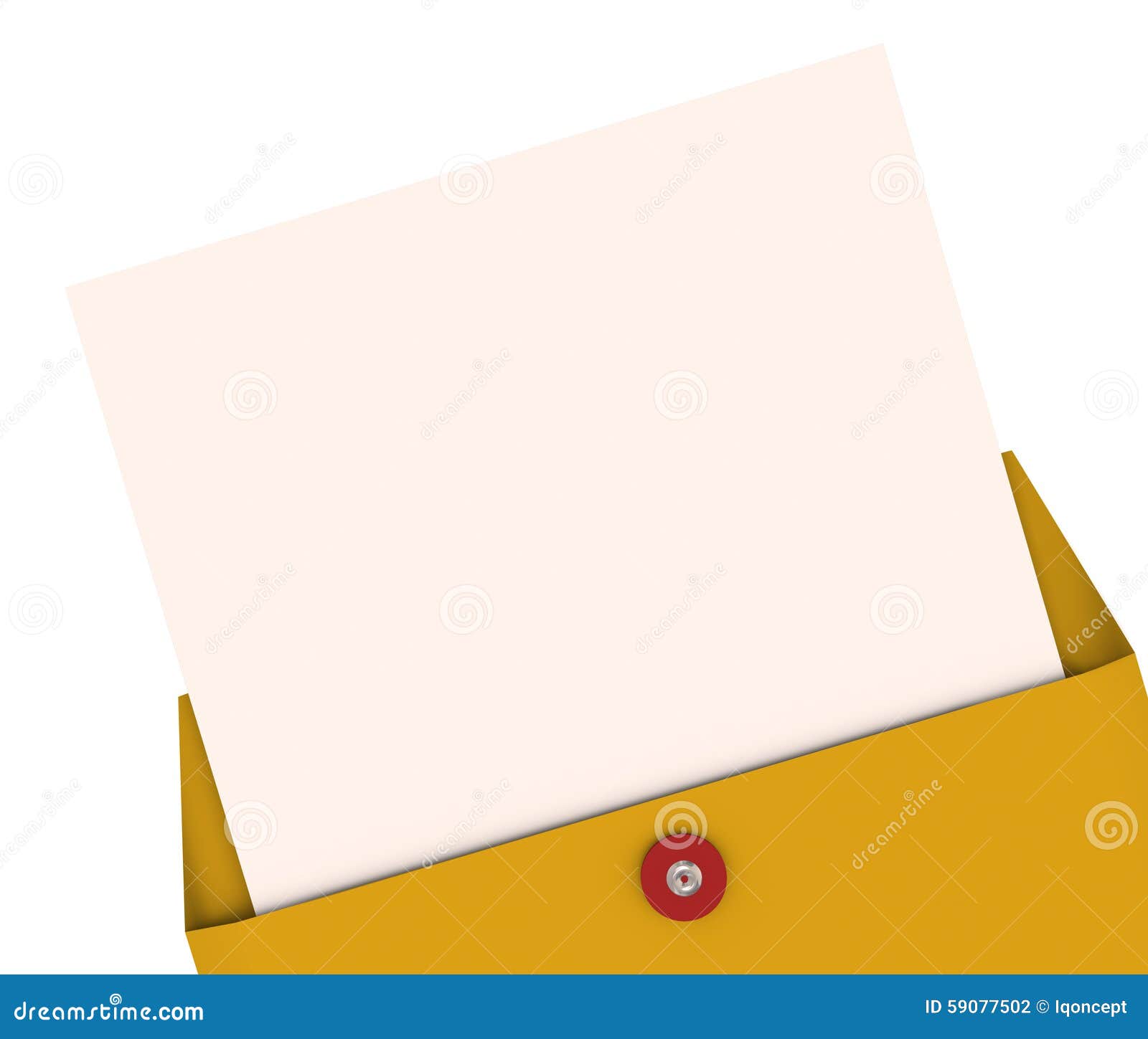 Open Envelope With Letter