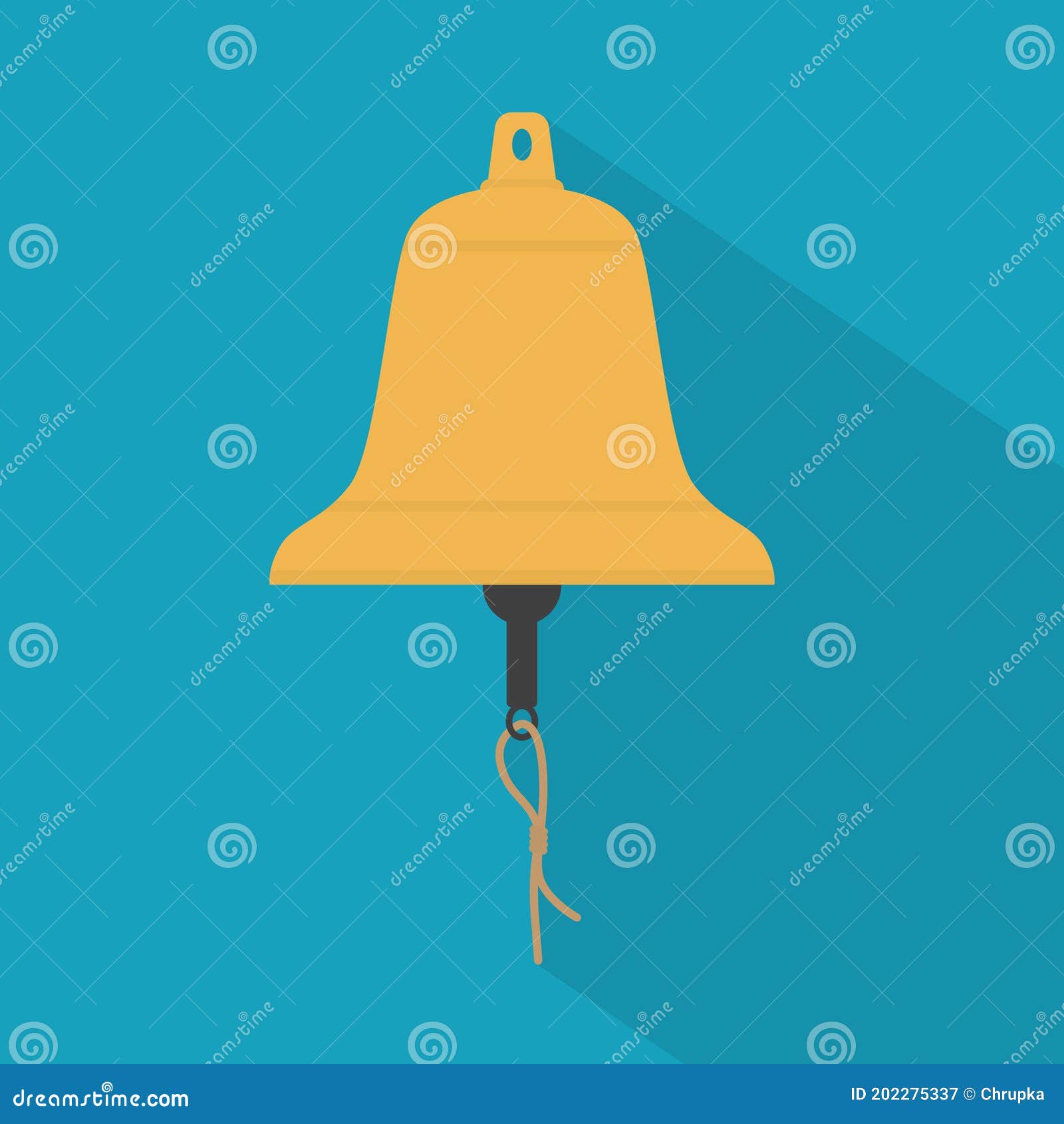 Opening Exchange Stock Market Bell Icon Stock Vector - Illustration of ...