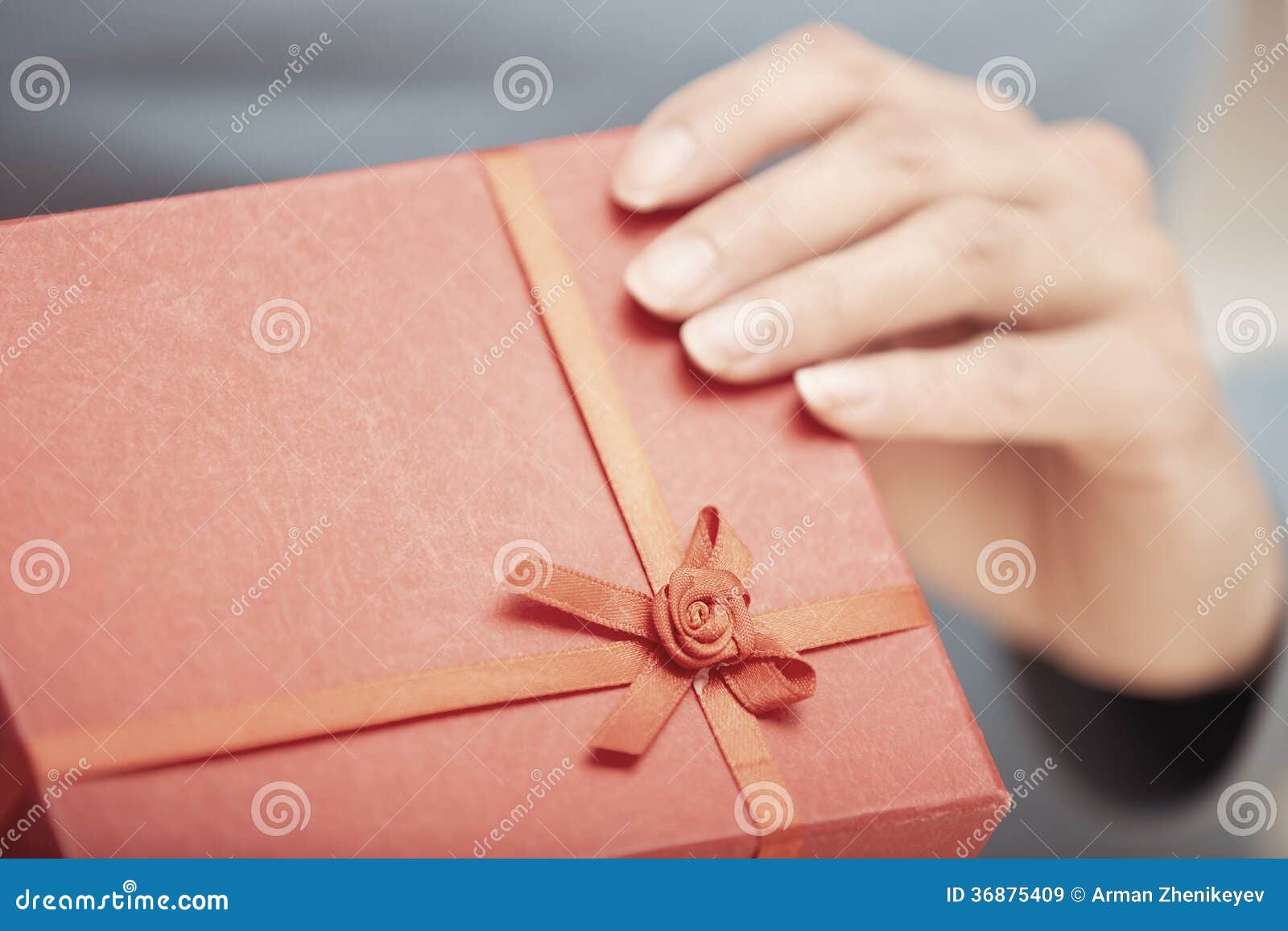 Opening gift stock image. Image of gift, affectionate - 36875409