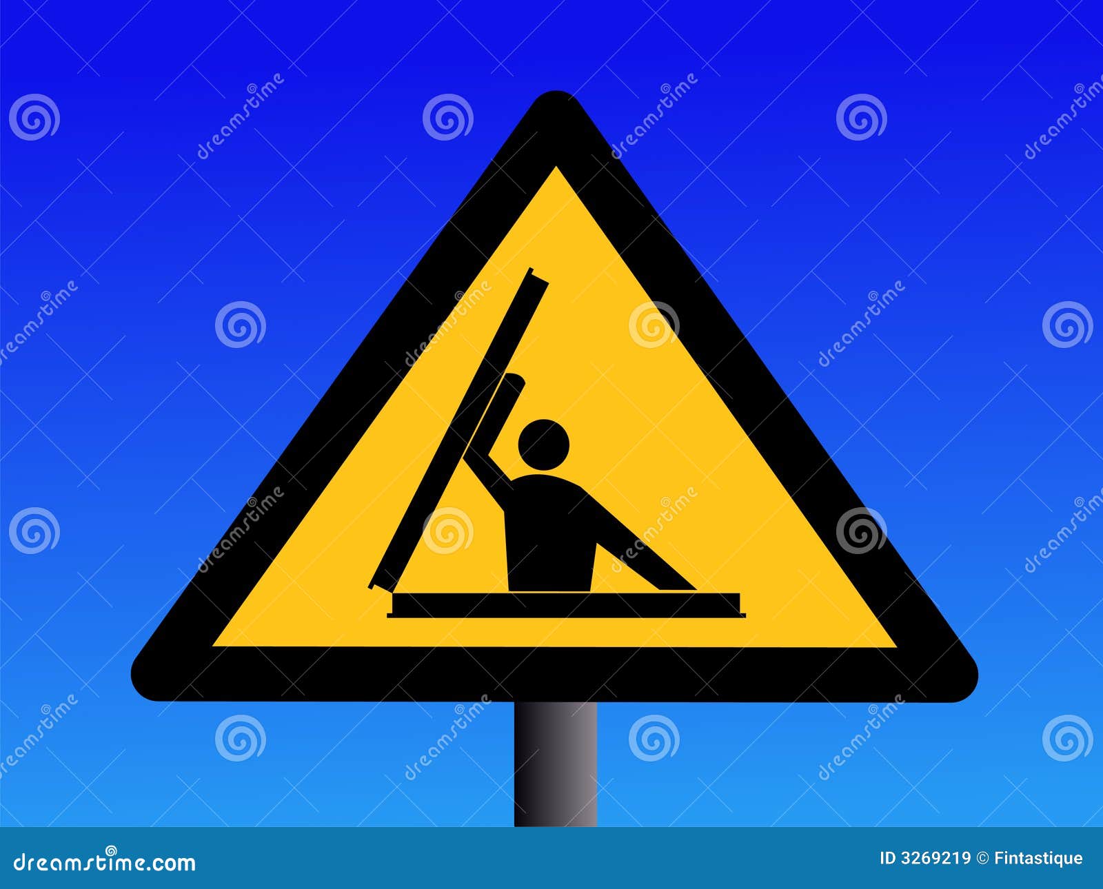 Opening hatch sign stock vector. Illustration of hazard - 3269219