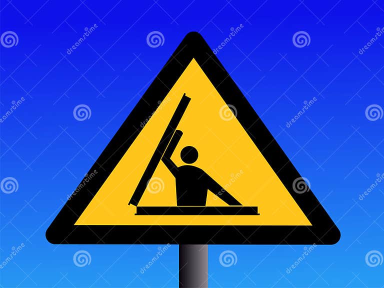 Opening hatch sign stock vector. Illustration of hazard - 3269219