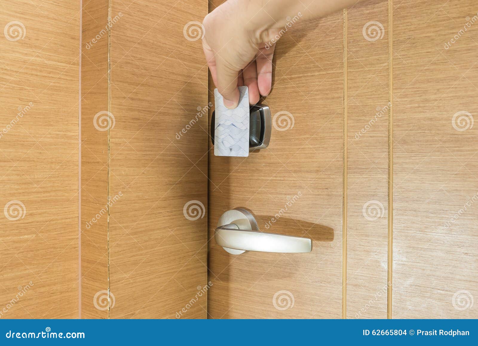 Opening a Hotel Door with Keyless Entry Card Stock Photo - Image of ...