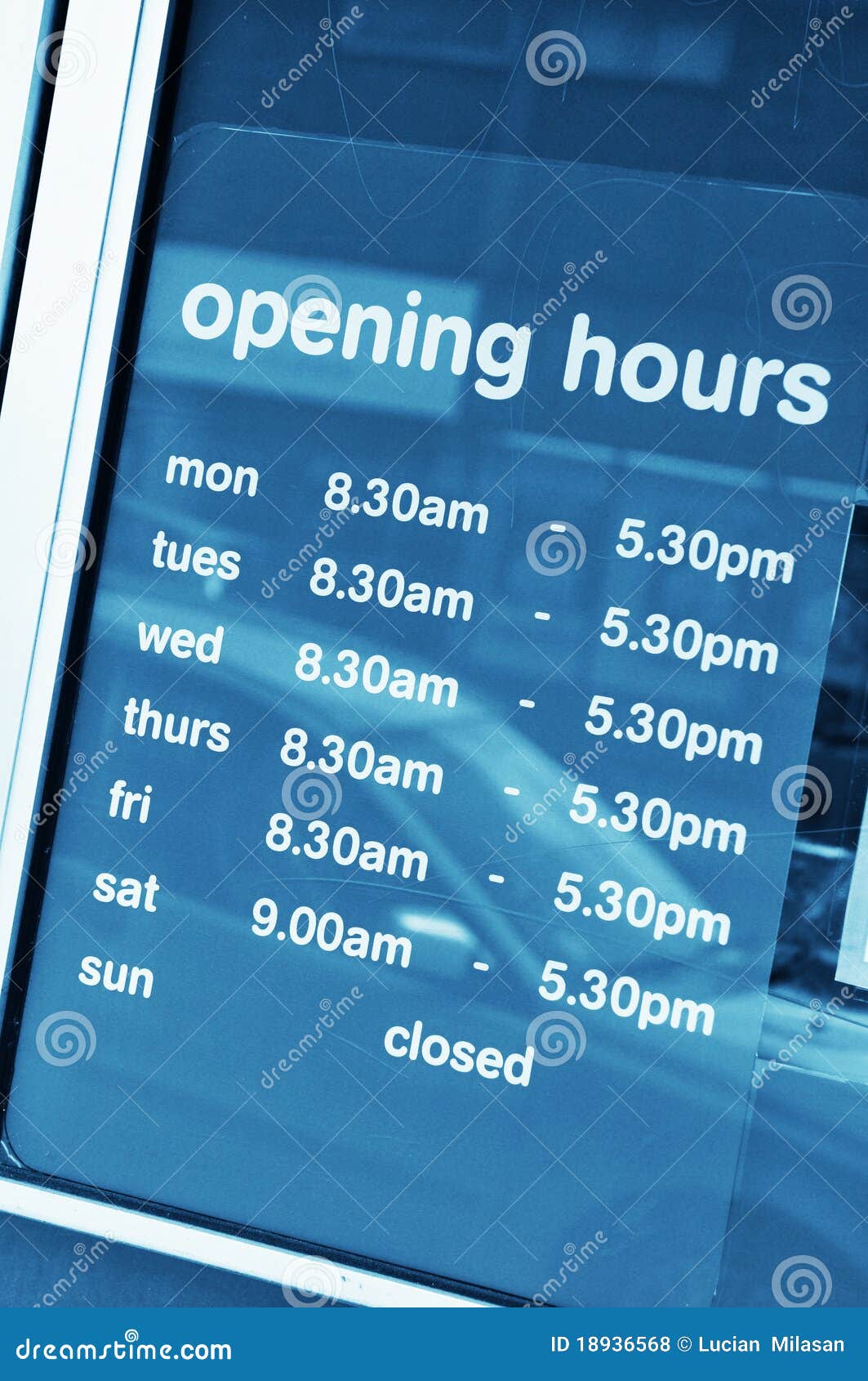 Opening hours stock photo. Image of schedule, timetable - 18936568