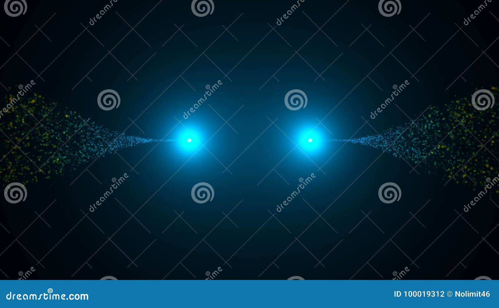 Opening Intro. Light, Particles. Digital Background Stock Illustration ...