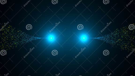 Opening Intro. Light, Particles. Digital Background Stock Illustration ...