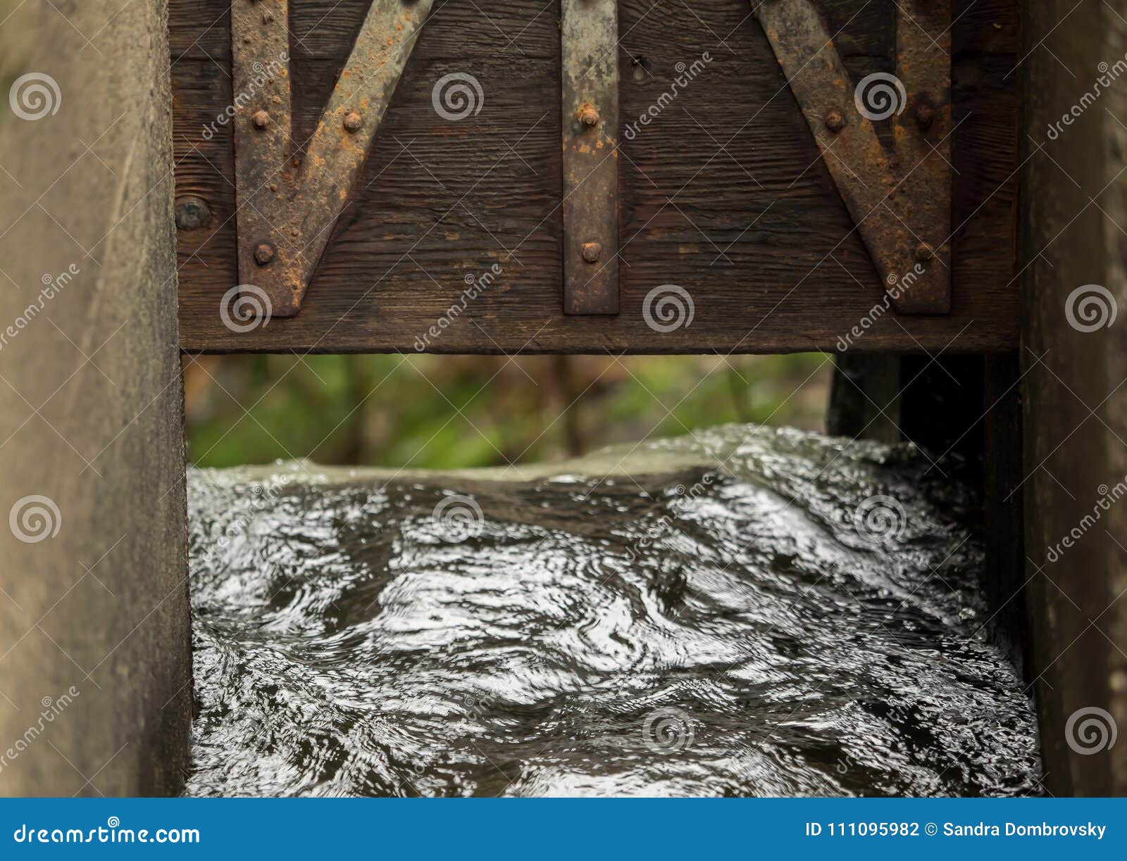 An Opening of a Mill Flows through the Water Stock Photo - Image of ...
