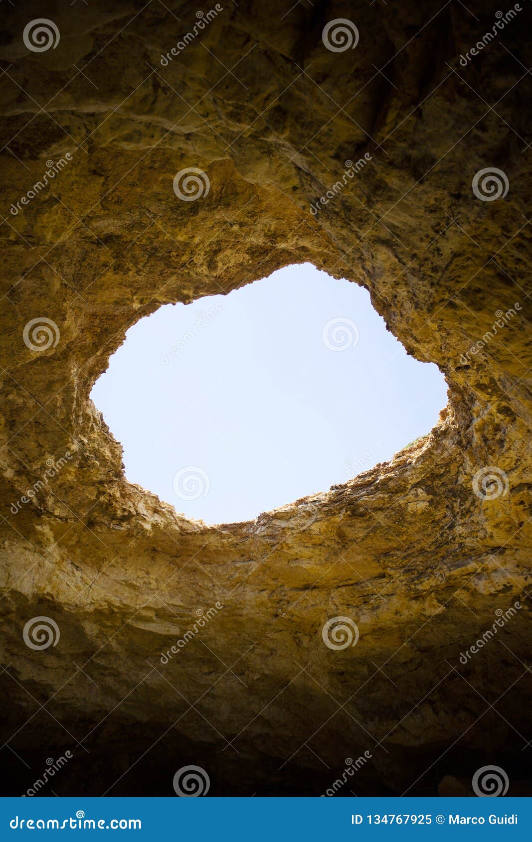 Opening of a natural cave stock image. Image of inside - 134767925