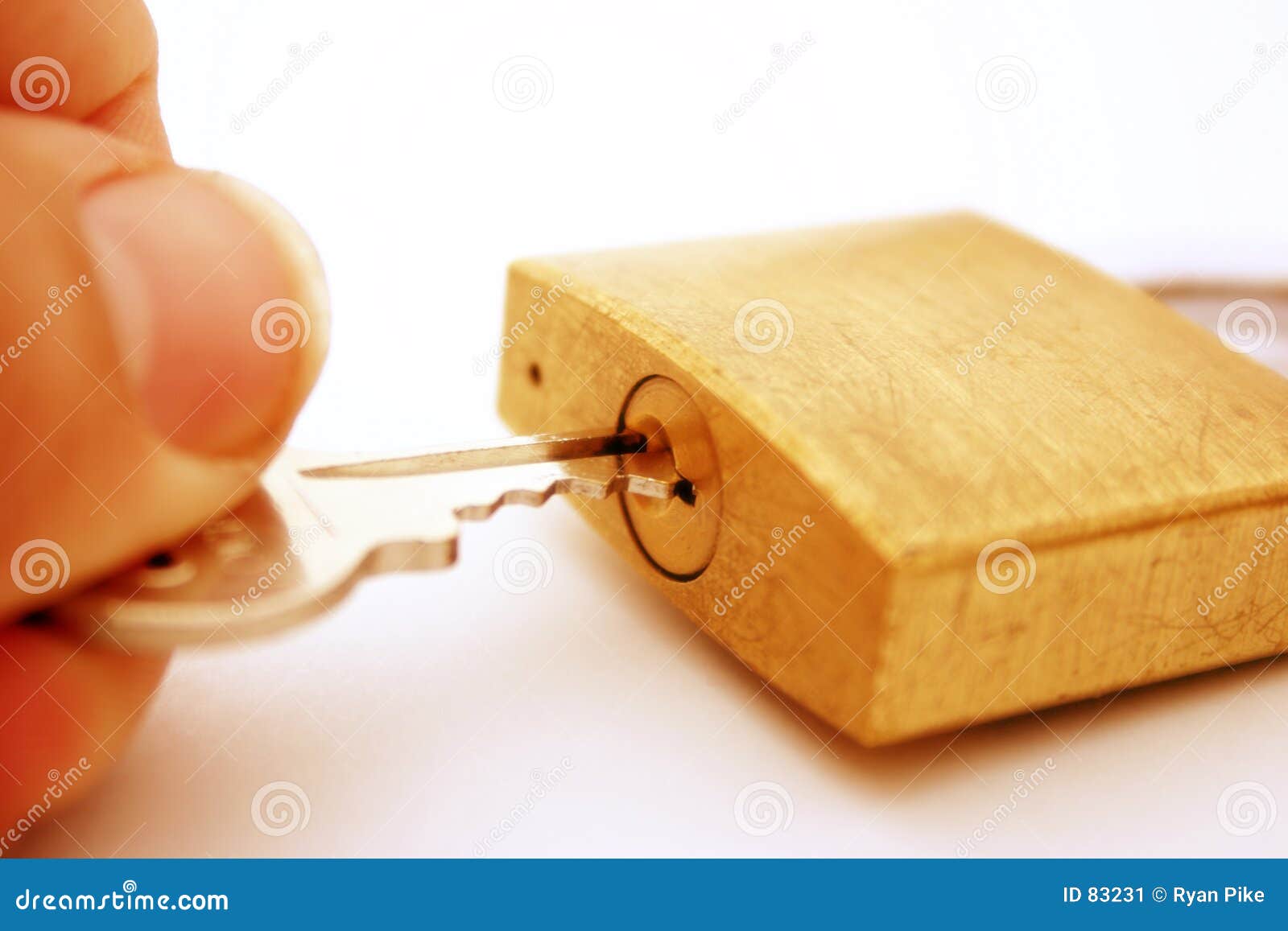 Opening padlock stock image. Image of fingers, safe, caution - 83231