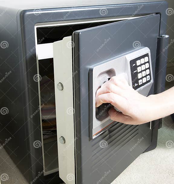 Opening the Safe stock image. Image of protection, protected - 23903667