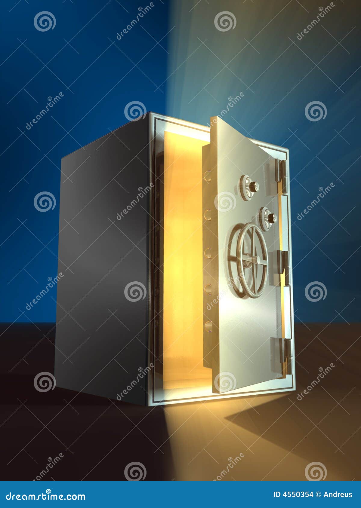 Opening safe stock illustration. Illustration of safety - 4550354