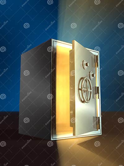 Opening safe stock illustration. Illustration of safety - 4550354