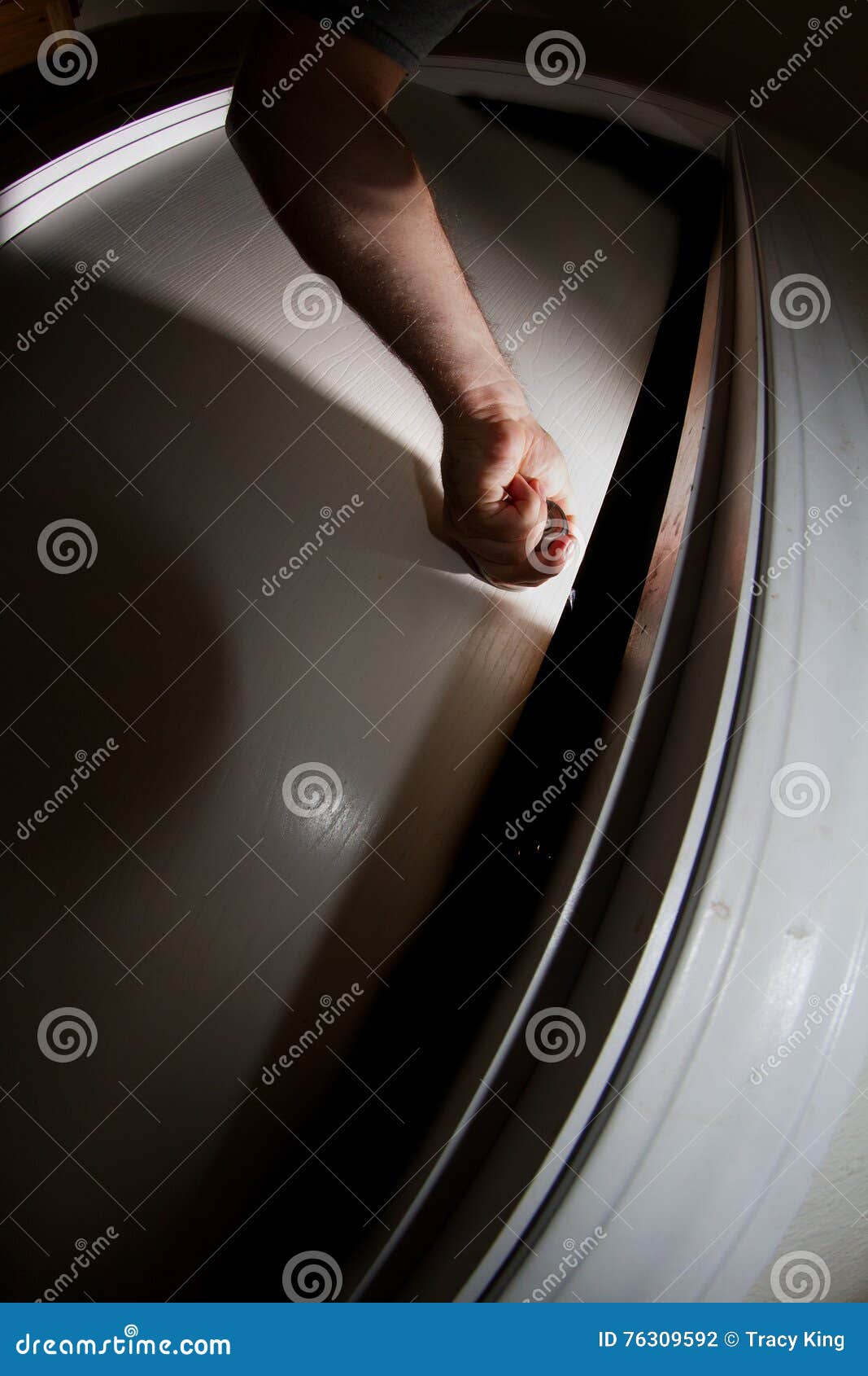 Opening a scary door stock photo. Image of decision, anxiety - 76309592